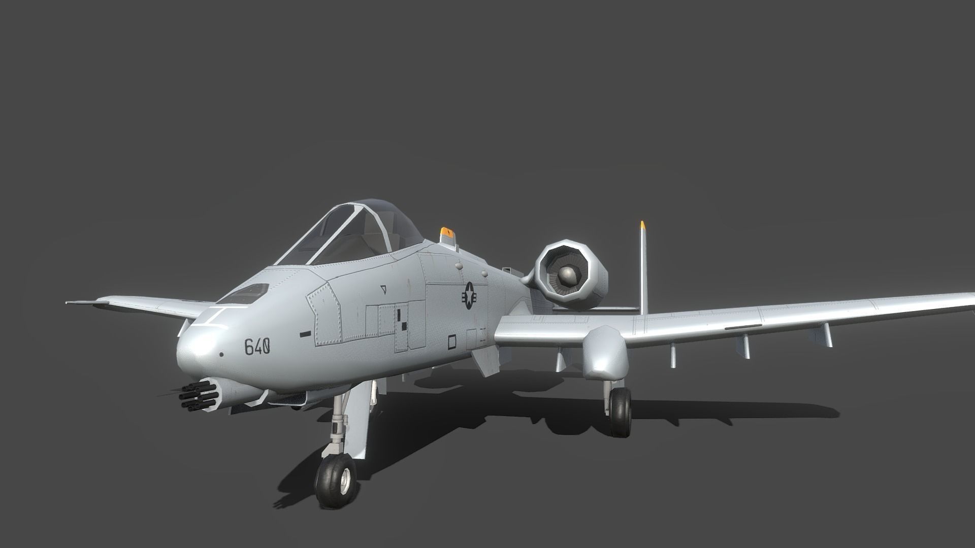 3D model A10 Thunderbolt VR / AR / low-poly | CGTrader
