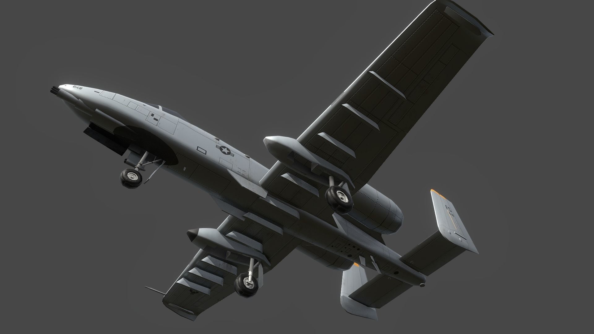 3D model A10 Thunderbolt VR / AR / low-poly | CGTrader