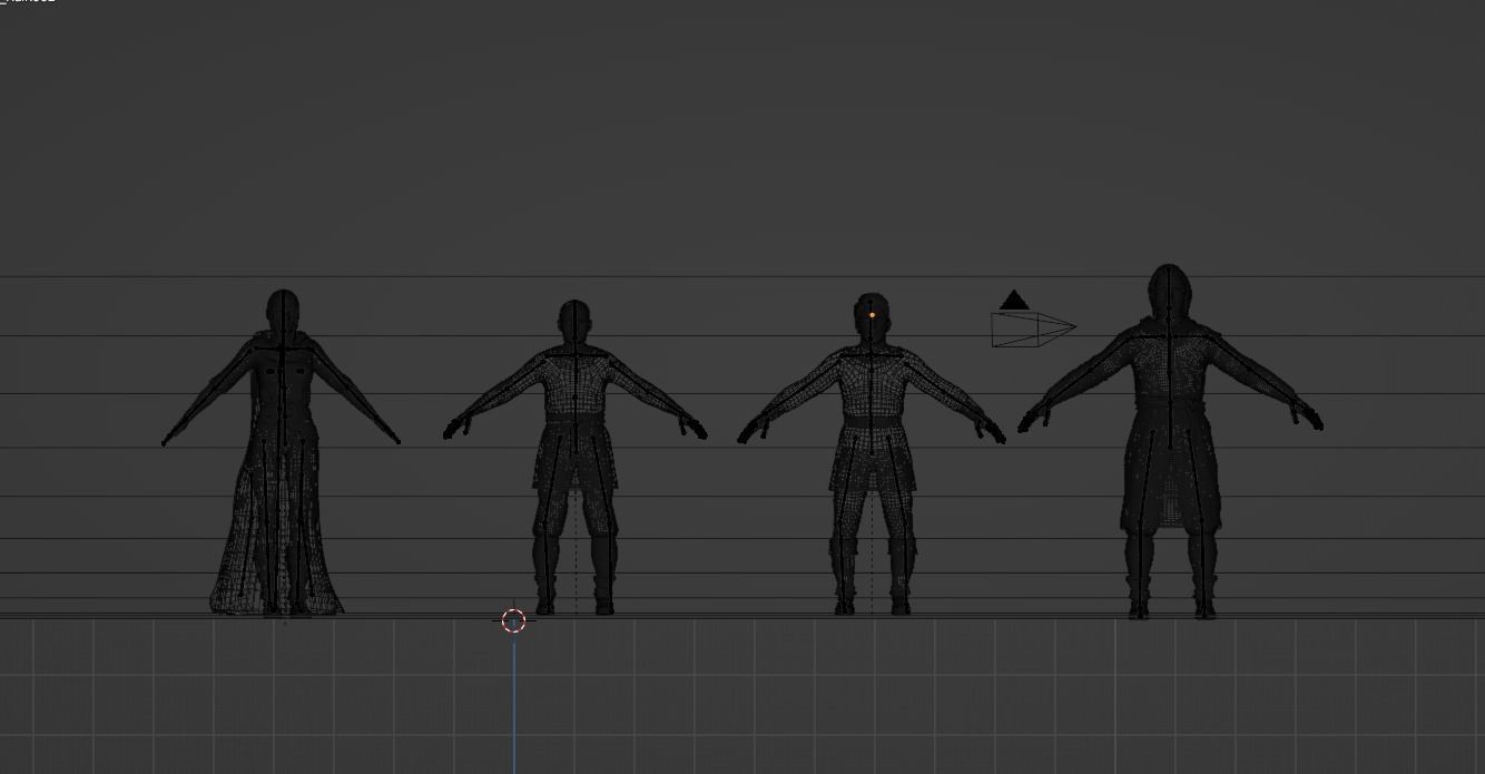 3D model medieval human pack VR / AR / low-poly | CGTrader