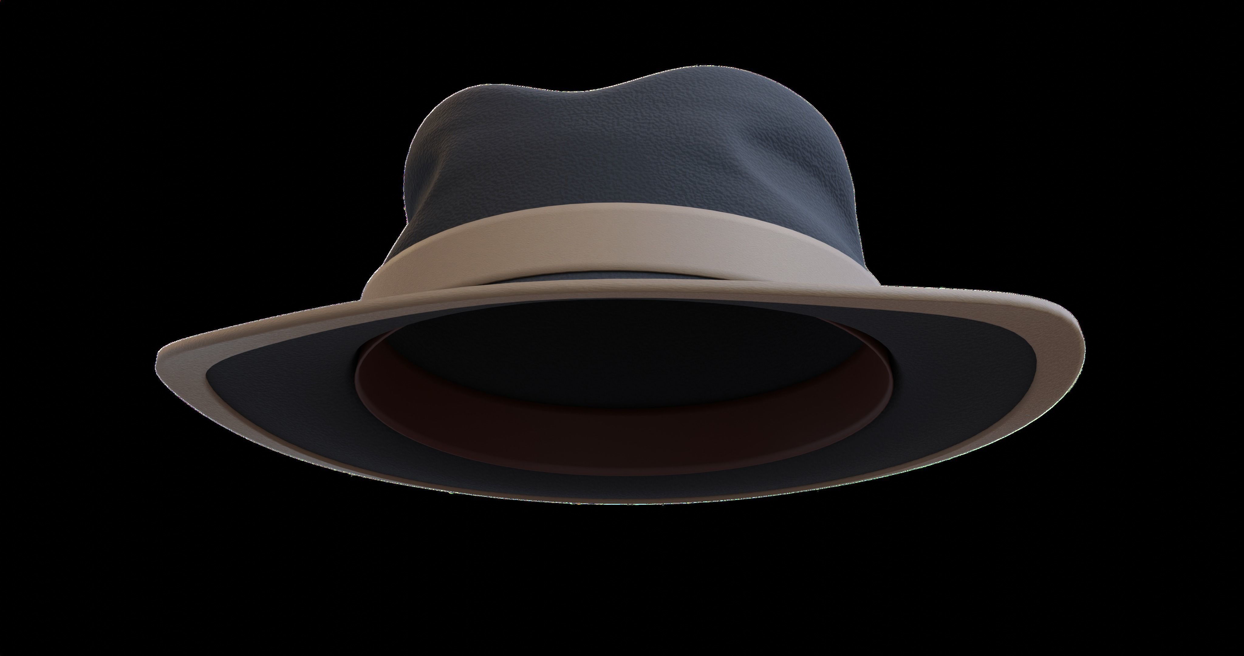 Felt Fedora Hat 3D model | CGTrader