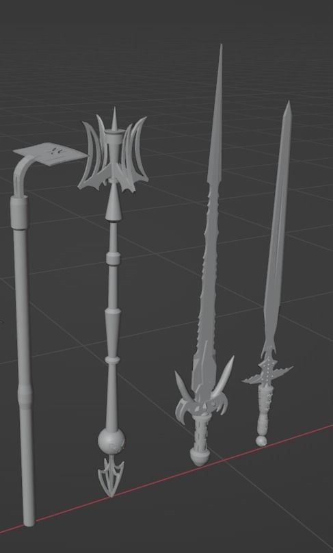 3D model Game ready melee tools VR / AR / low-poly | CGTrader