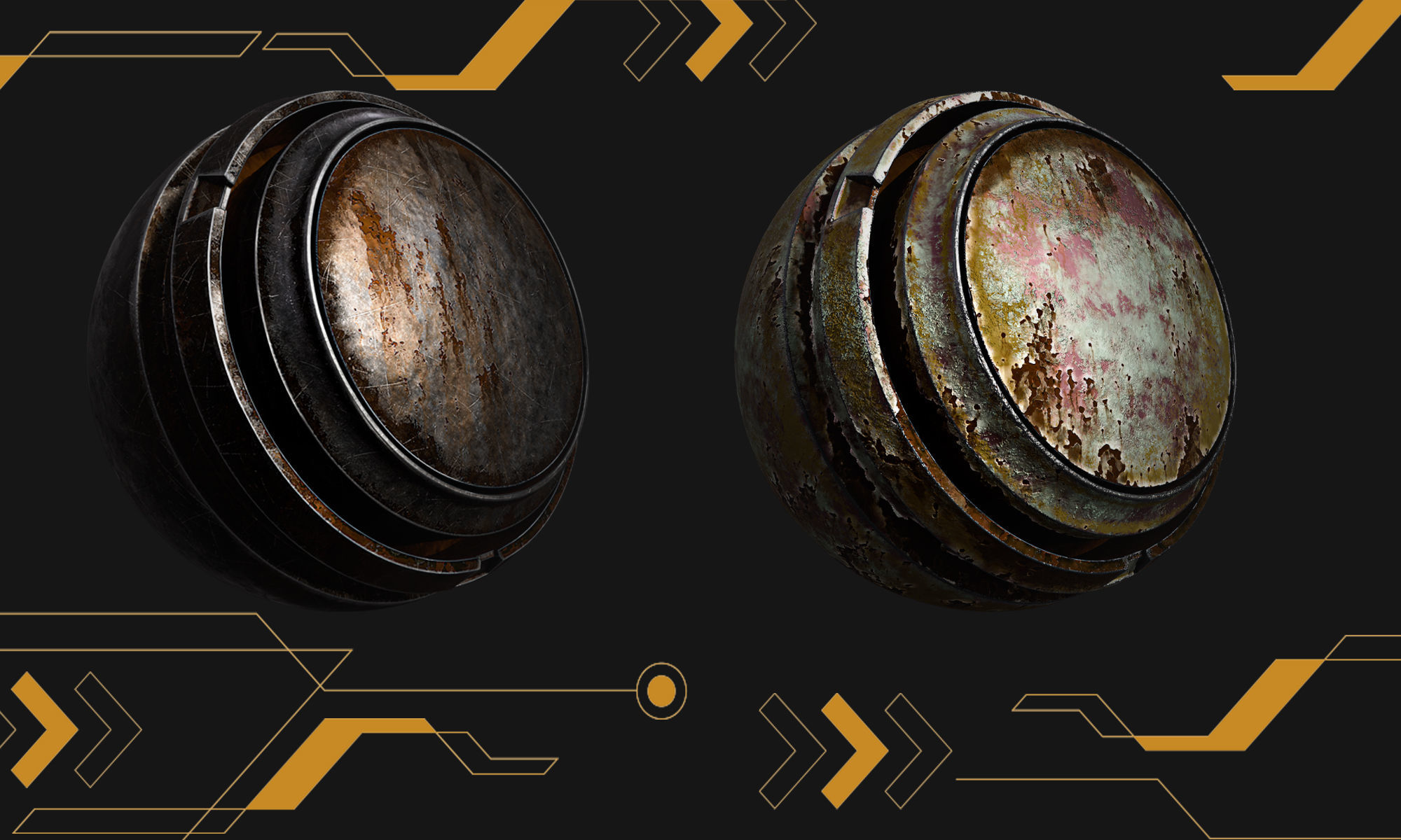 Smart Material Damage and Scratch Metal Texture | CGTrader