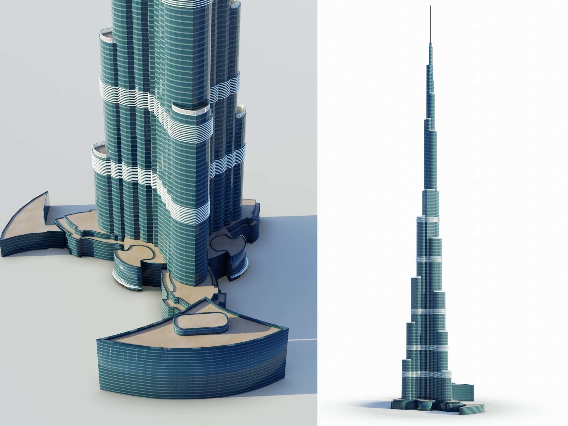 Burj khalifa Area - Dubai 3D model | CGTrader