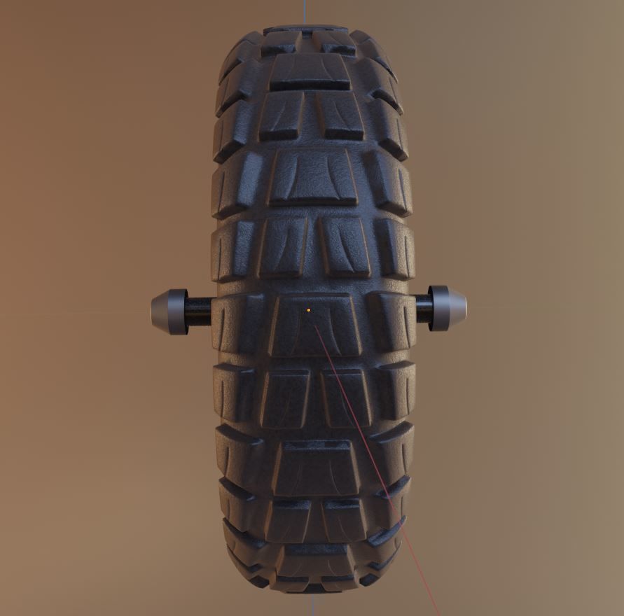 E-Scooter Rear-Wheel with Procedural PBR Material 3D model | CGTrader