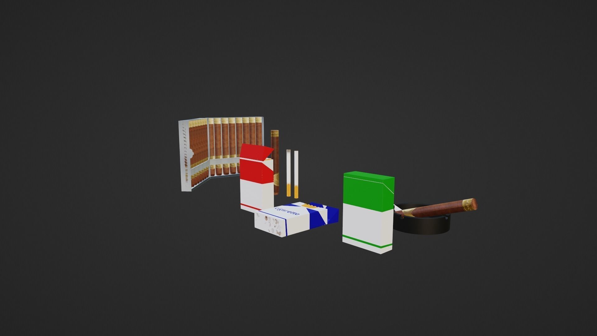 3D model Cigarette Cigar VR / AR / low-poly | CGTrader