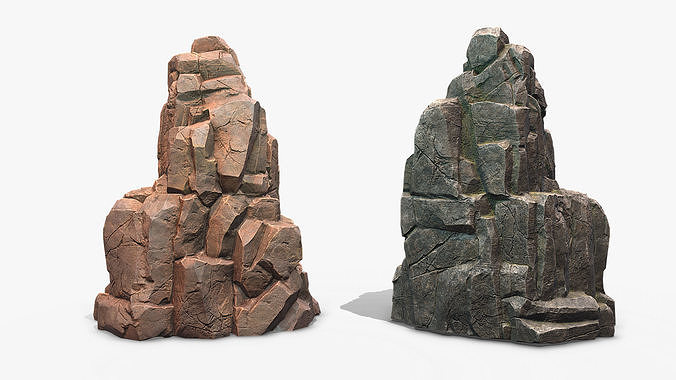 3D model Sharp Rock 2 two texture VR / AR / low-poly | CGTrader