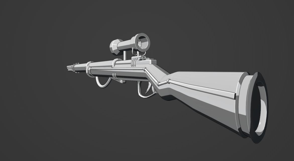 Riffle Stylized free 3D model | CGTrader