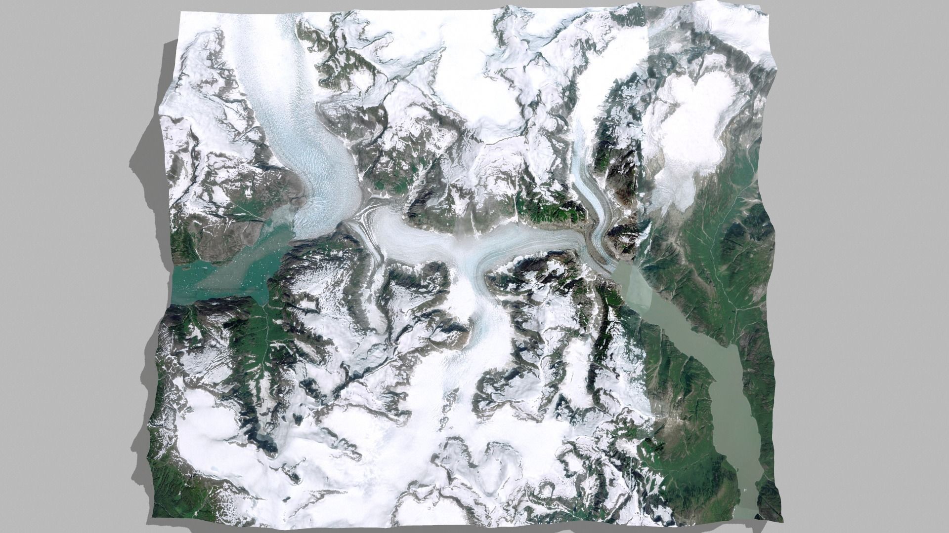 Mountain landscape Shakes glaiser 3D model | CGTrader