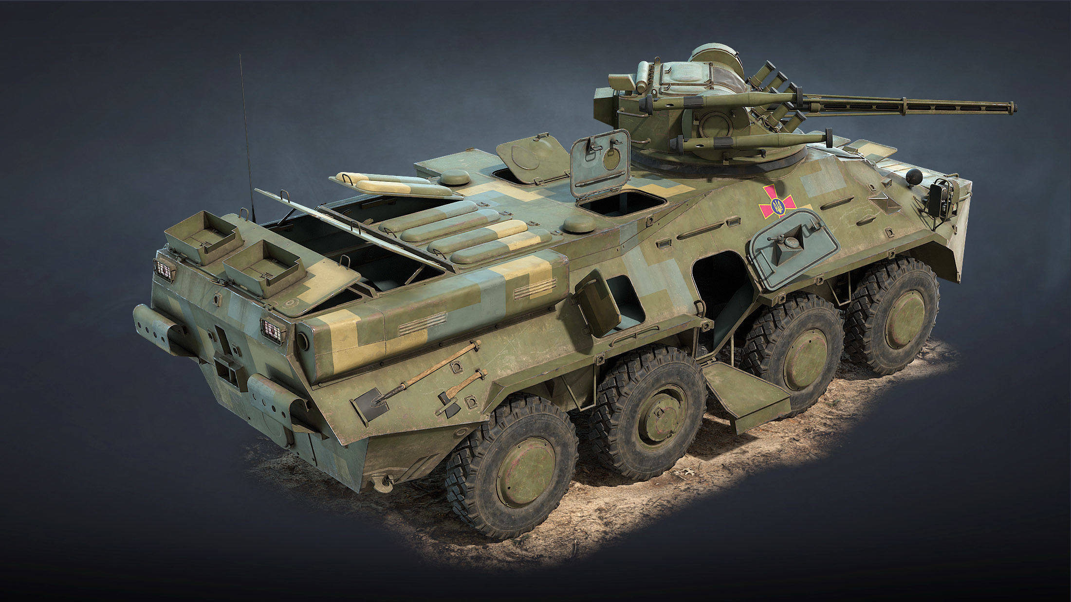 3D model BTR-3 Ukrainian APC Game Ready VR / AR / low-poly | CGTrader