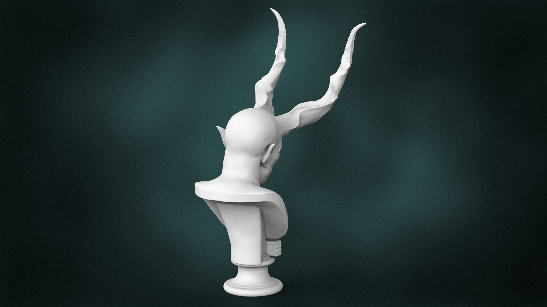 Bust of the Devil 3D model 3D printable | CGTrader