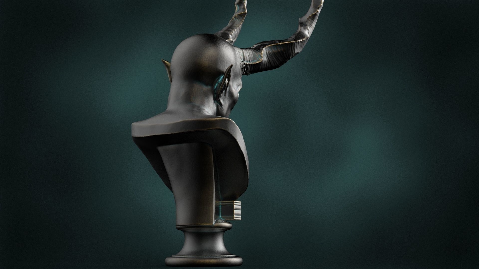 Bust of the Devil 3D model 3D printable | CGTrader