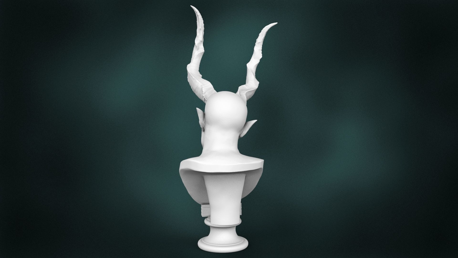 Bust of the Devil 3D model 3D printable | CGTrader