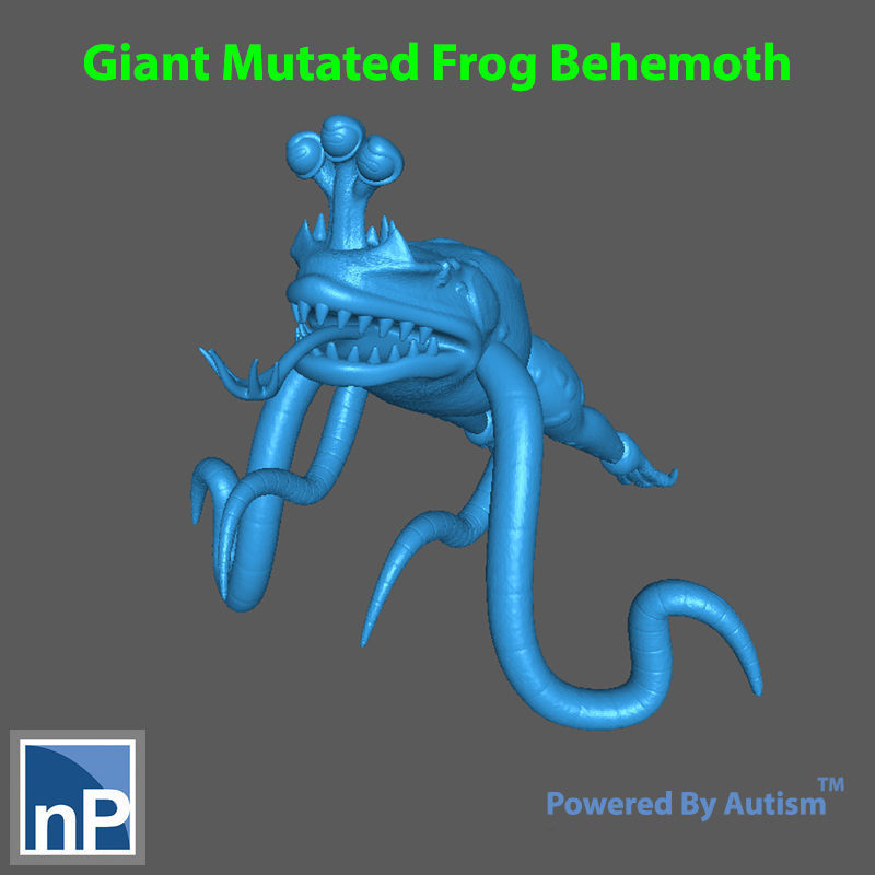 Giant Mutated Frog Behemoth free 3D model 3D printable | CGTrader