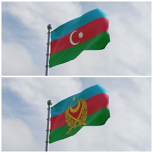 Animated Azerbaijan Flags 3D model animated | CGTrader