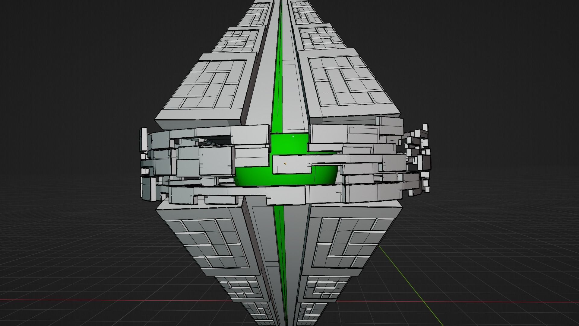UFO 4 Pyramid Spaceship - Ovni - Flying Saucer free 3D model | CGTrader