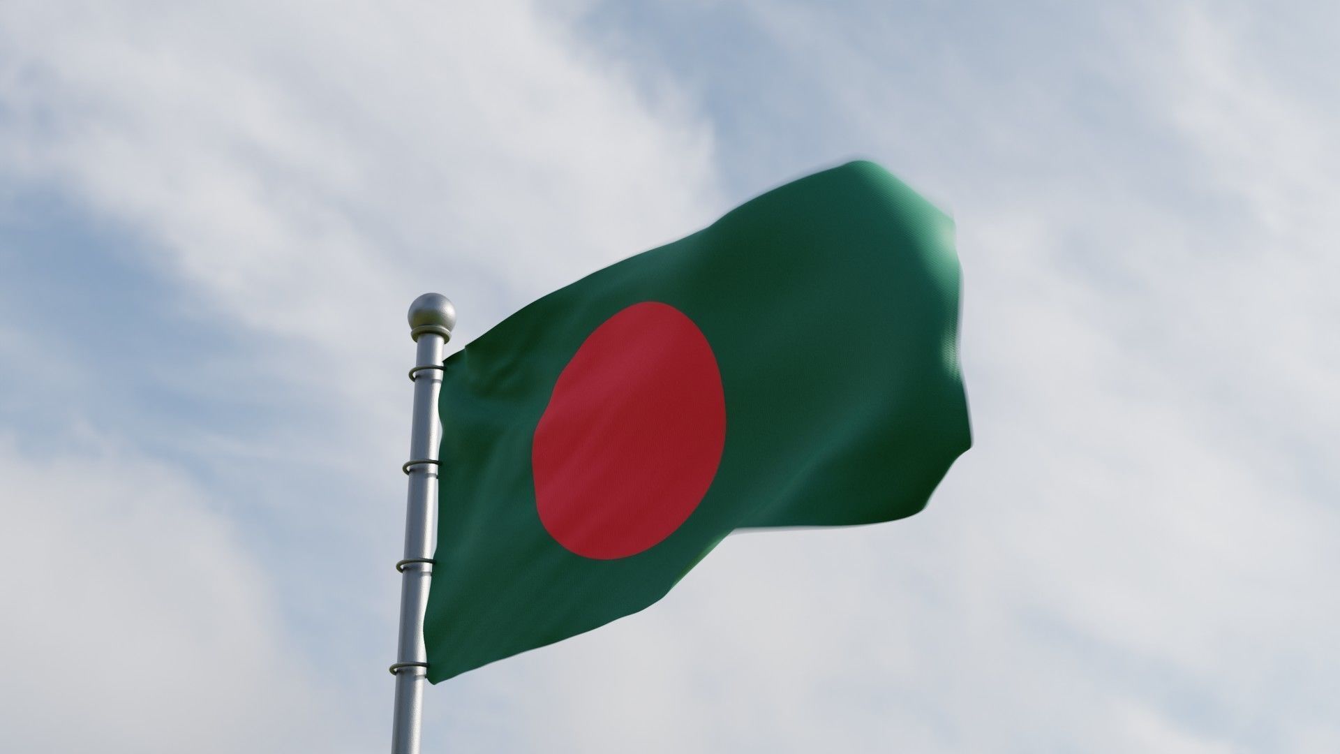 Animated Bangladesh Flags 3D model animated | CGTrader