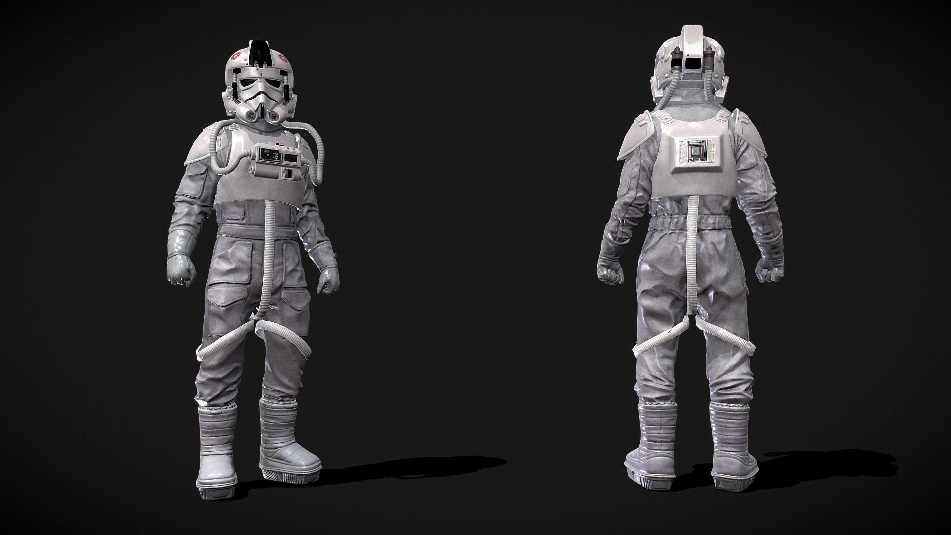 3D model Imperial AT-AT pilot VR / AR / low-poly | CGTrader
