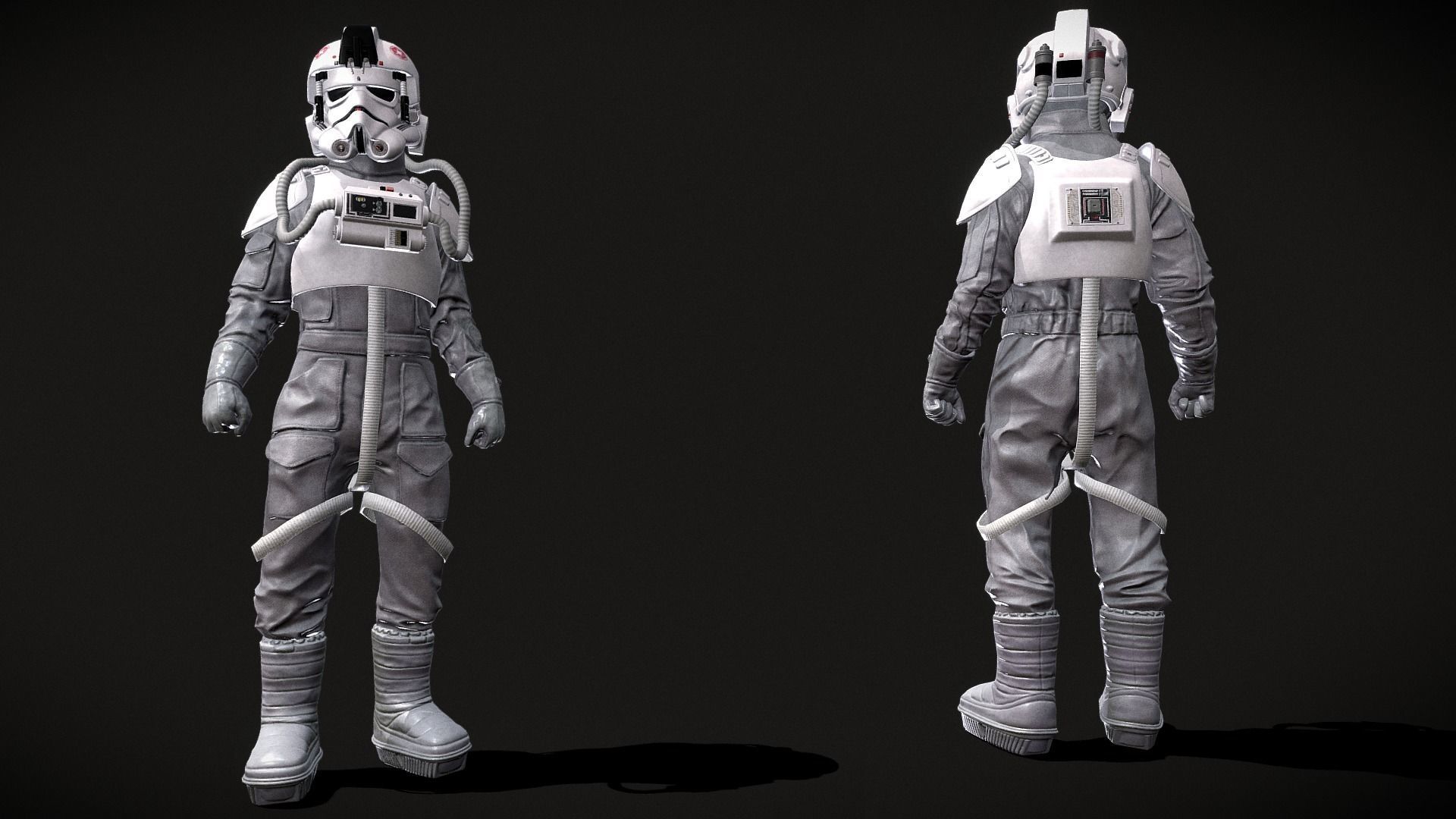 3D model Imperial AT-AT pilot VR / AR / low-poly | CGTrader