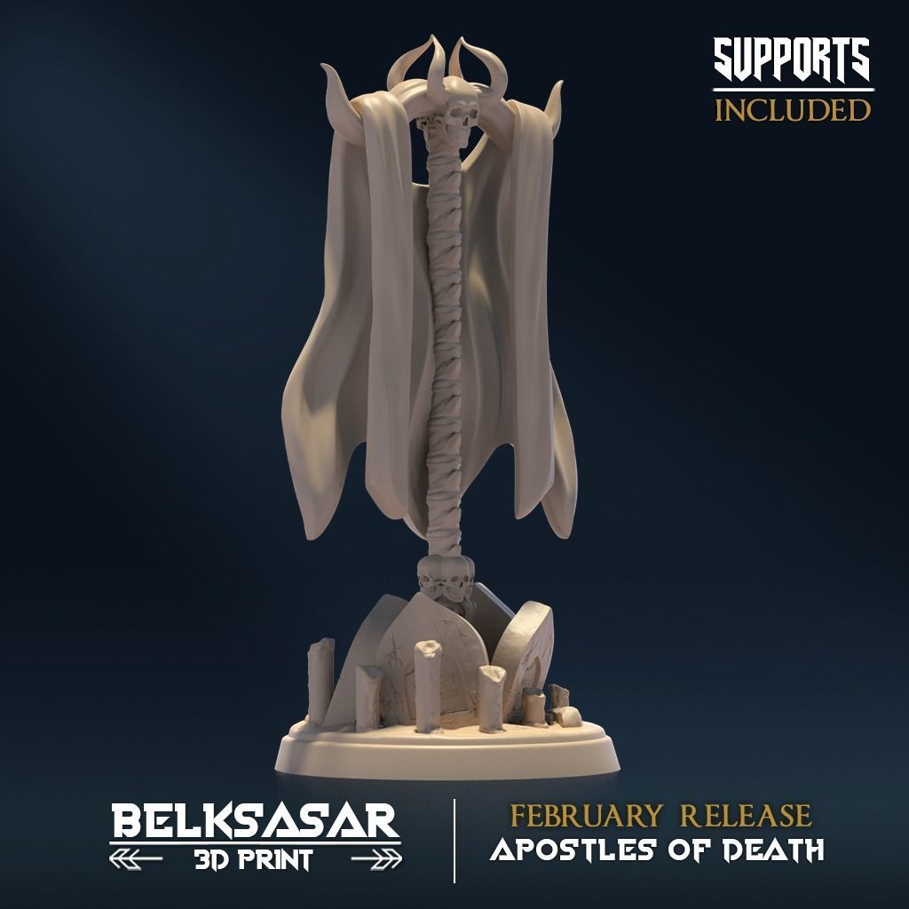Apostles of Death Banner 3D model 3D printable | CGTrader