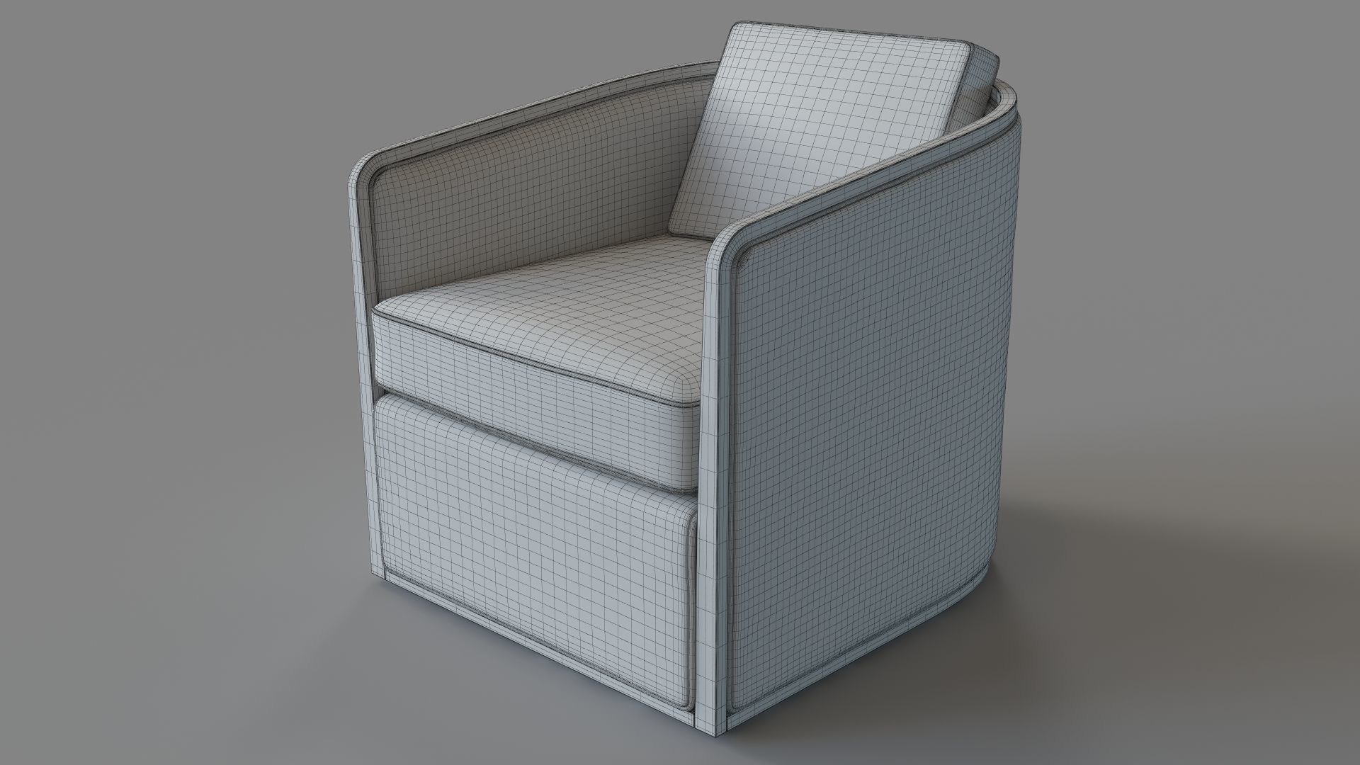 Dixon Swivel Chair White 3D model | CGTrader