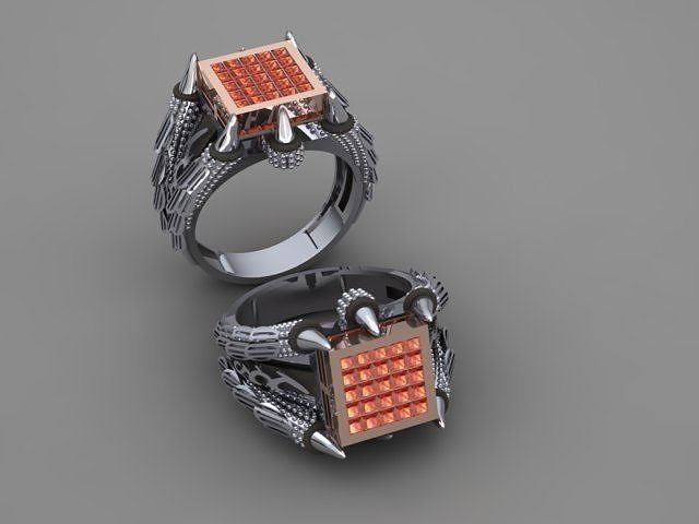 Hawk claw ring 3D model 3D printable | CGTrader