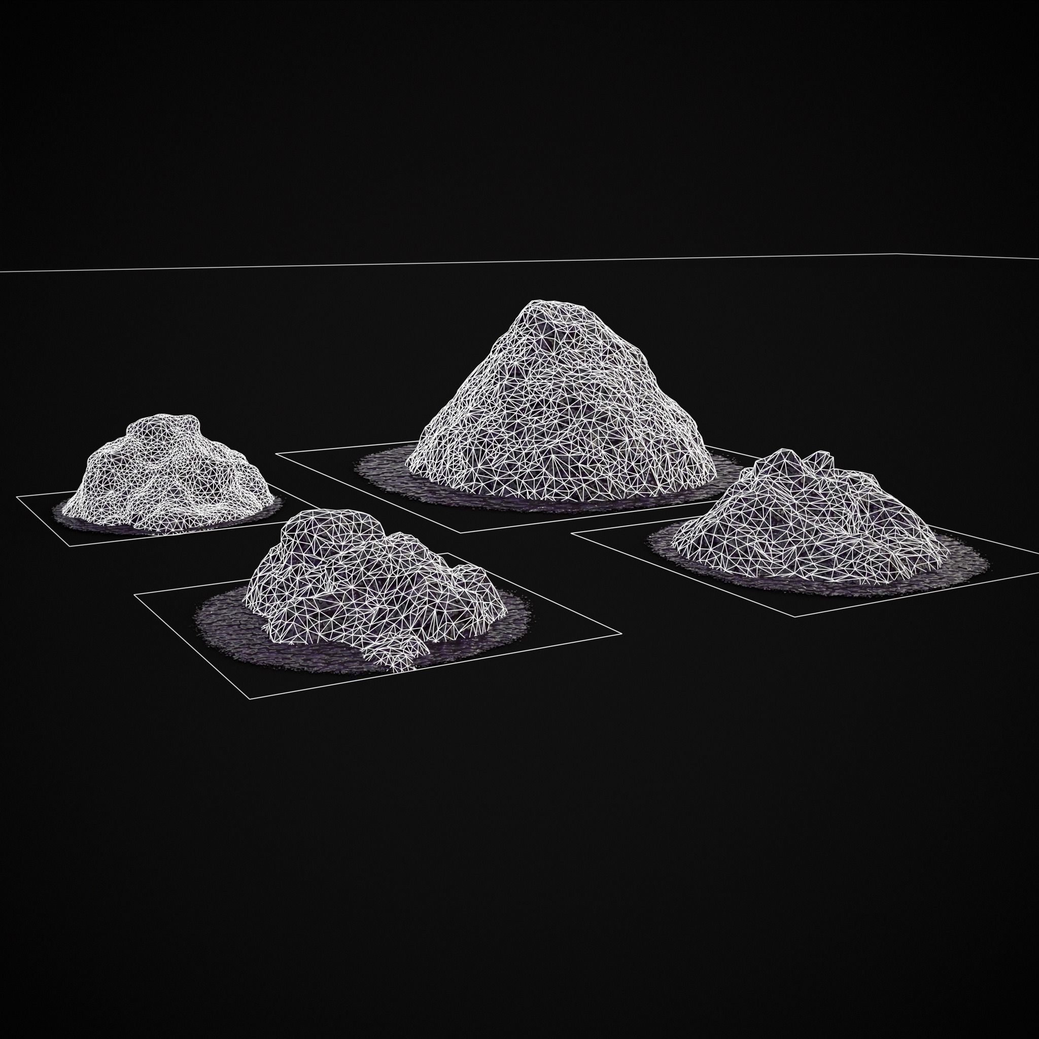 3D model Blueberry Compote Piles VR / AR / low-poly | CGTrader