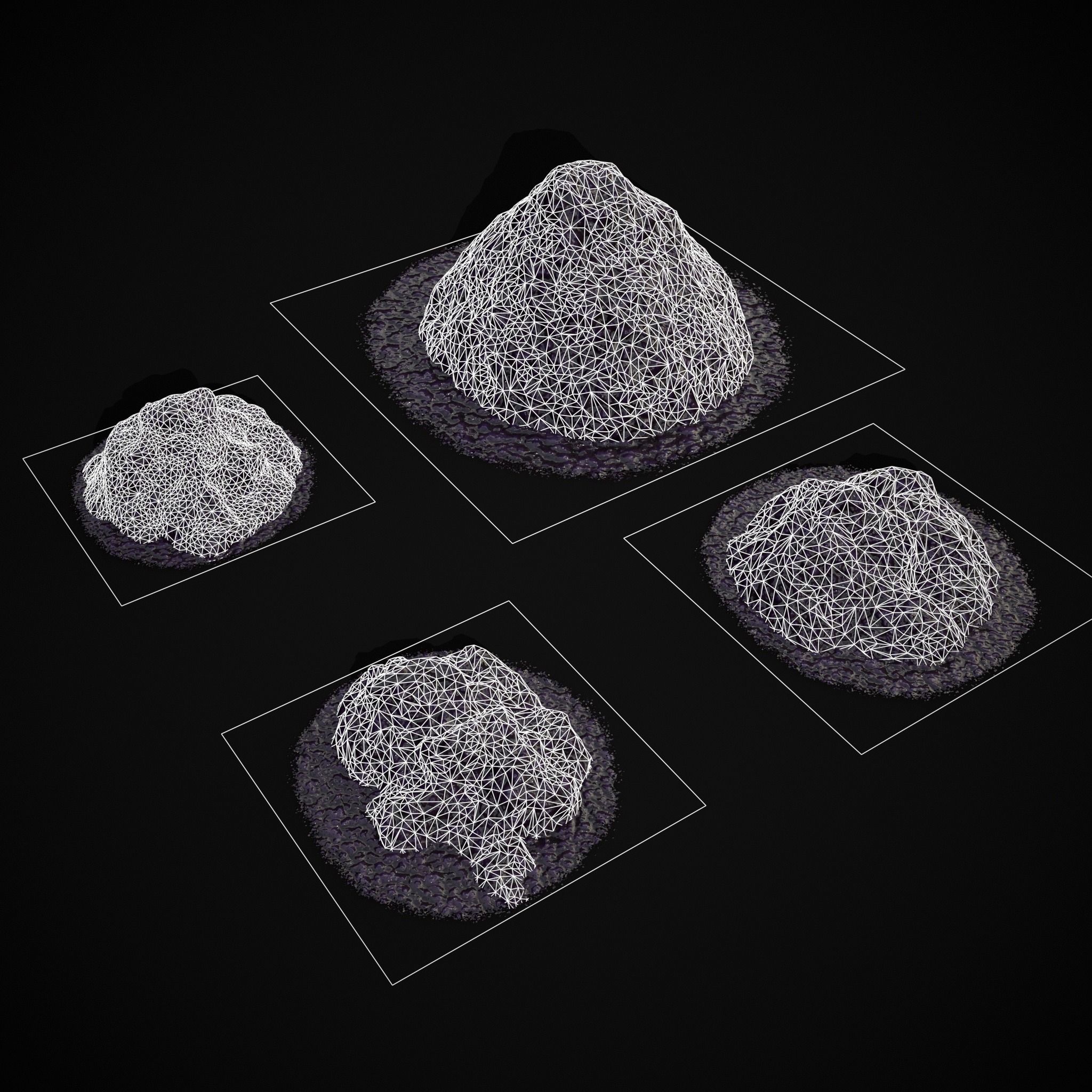 3D model Blueberry Compote Piles VR / AR / low-poly | CGTrader