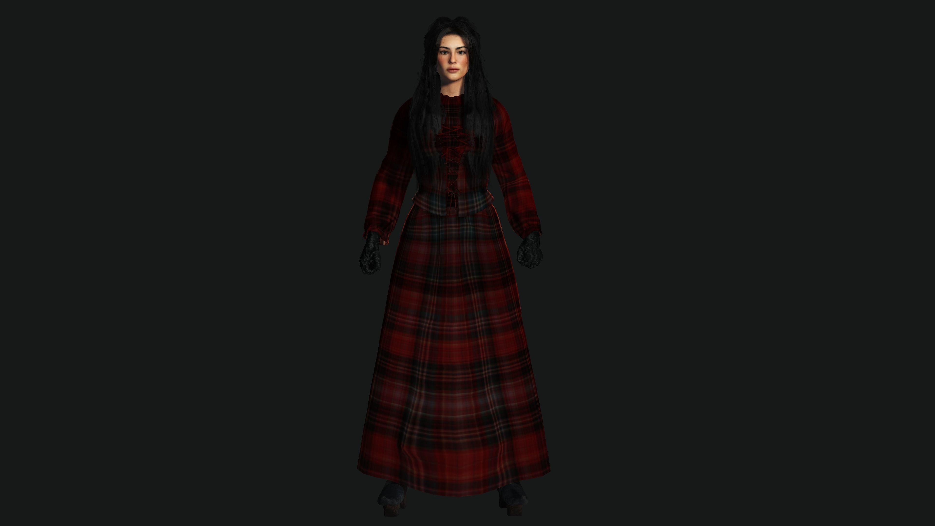 3D model AAA 3D FANTASY FEMALE CHARACTER - MEDIEVAL WOMAN 01 VR / AR ...
