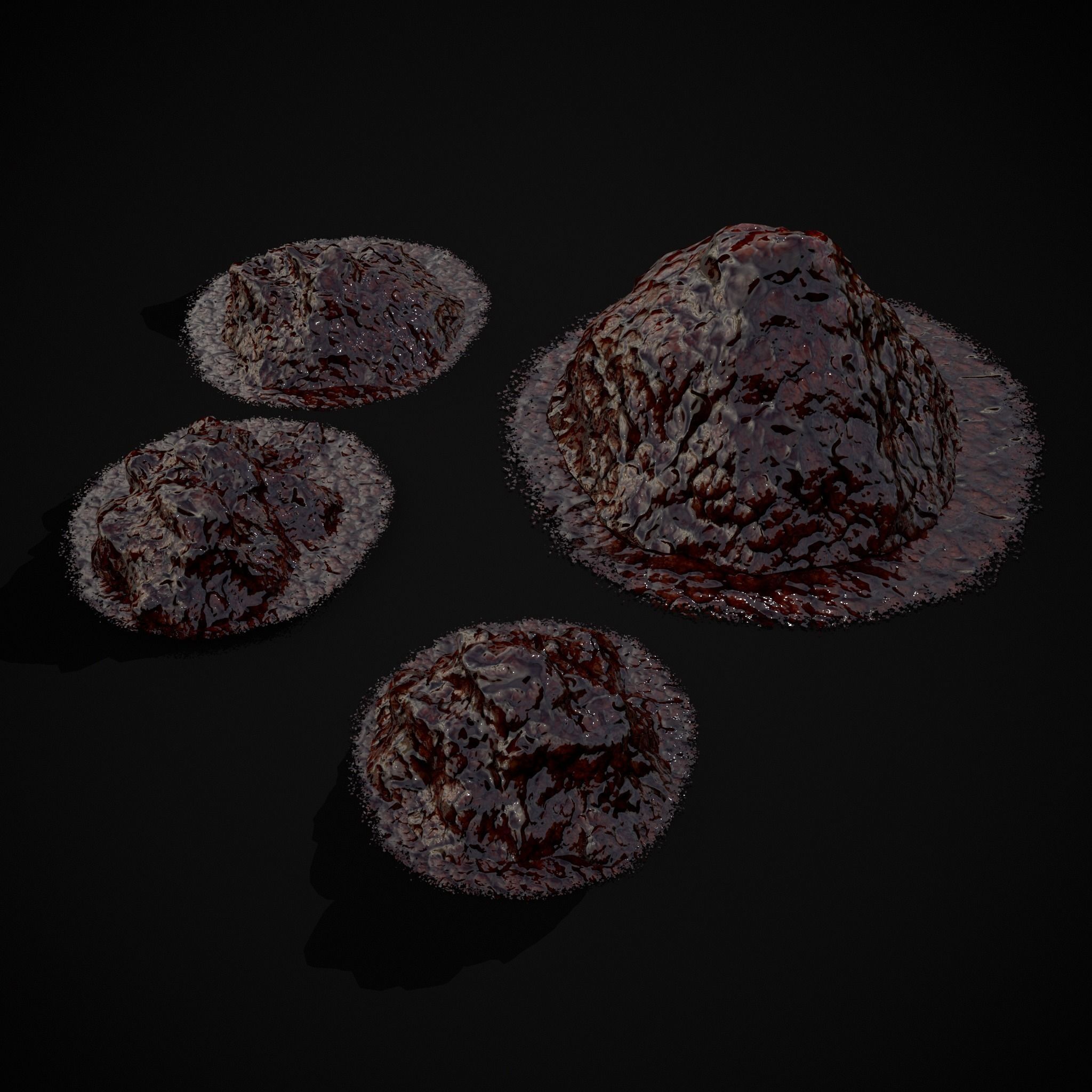 3D model Blood and Guts Piles VR / AR / low-poly | CGTrader