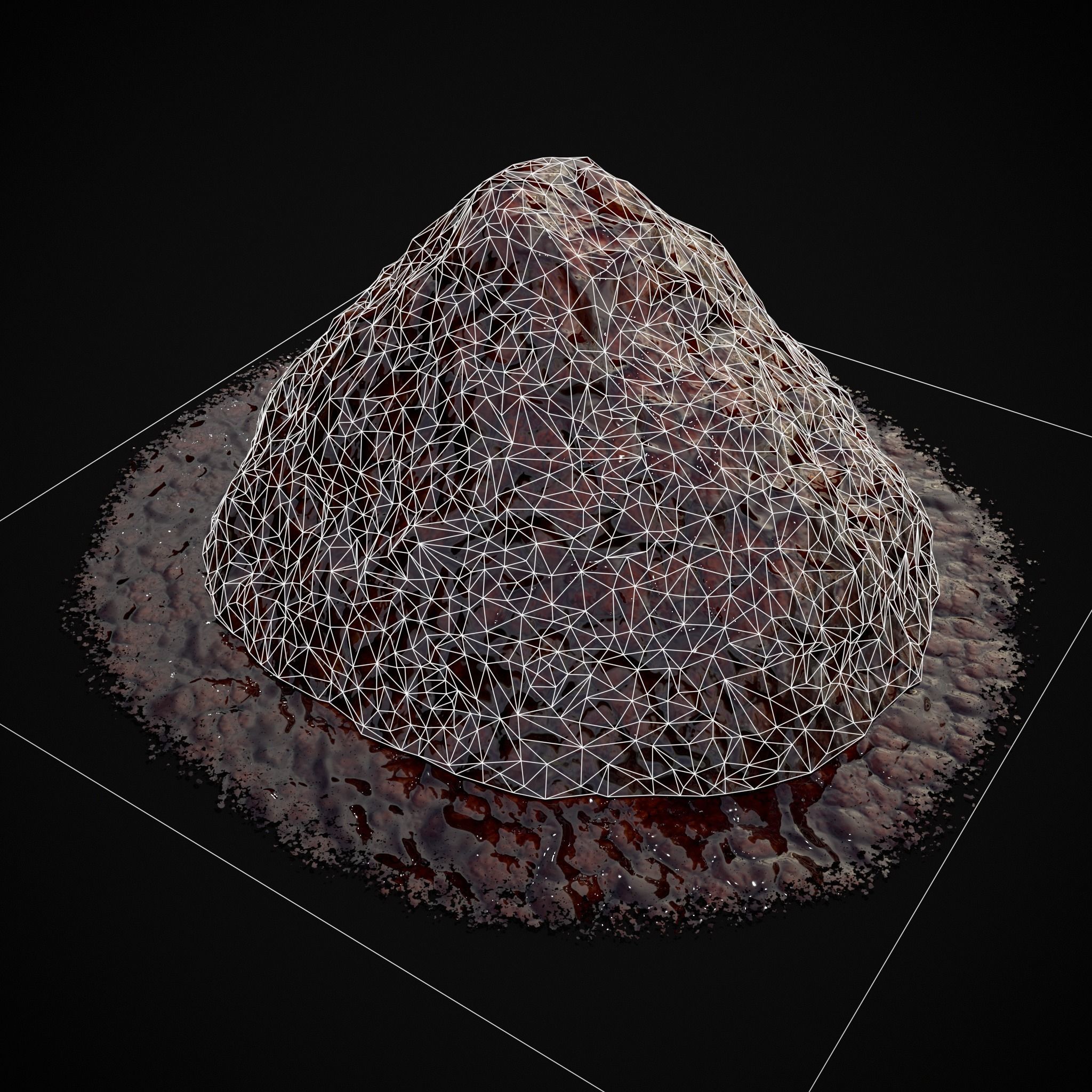3D model Blood and Guts Piles VR / AR / low-poly | CGTrader