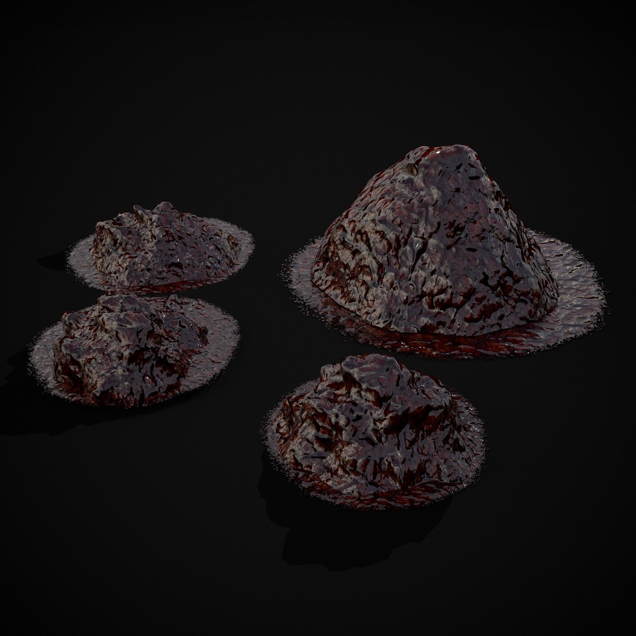 3D model Blood and Guts Piles VR / AR / low-poly | CGTrader