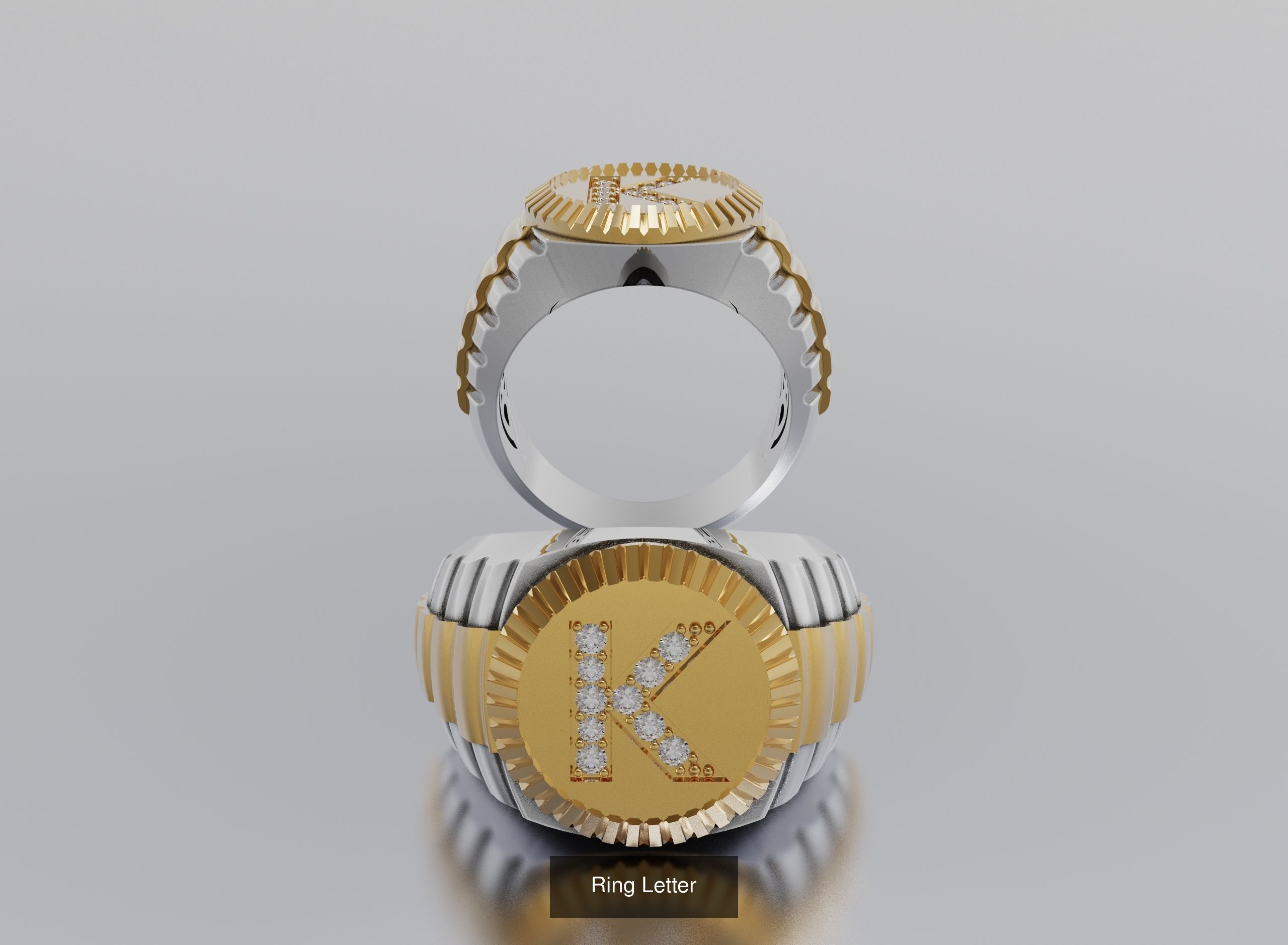 Ring Letters 3D Model Collection | CGTrader