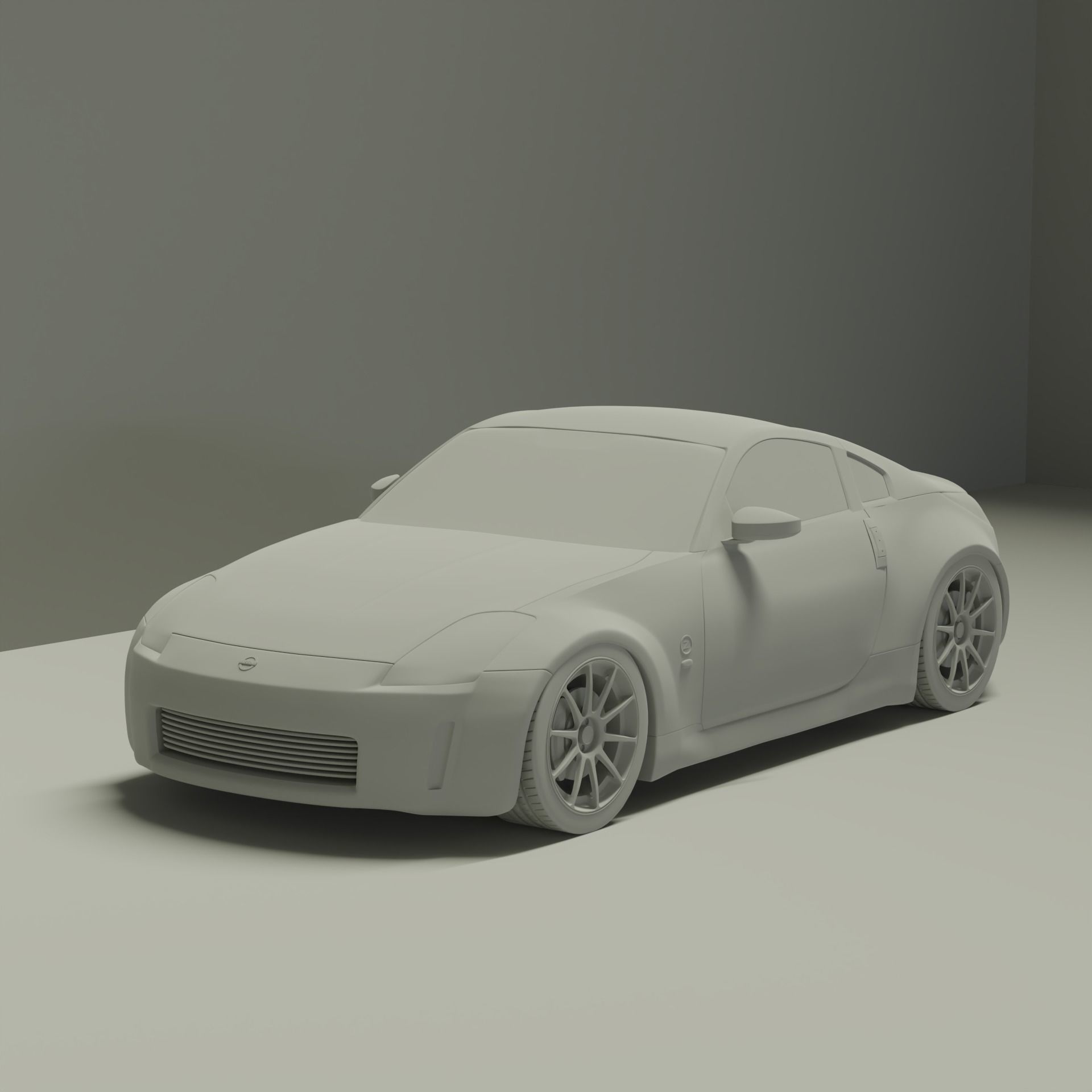 Nissan 350z Japanese Sports Coupe With Interior Model free 3D model ...