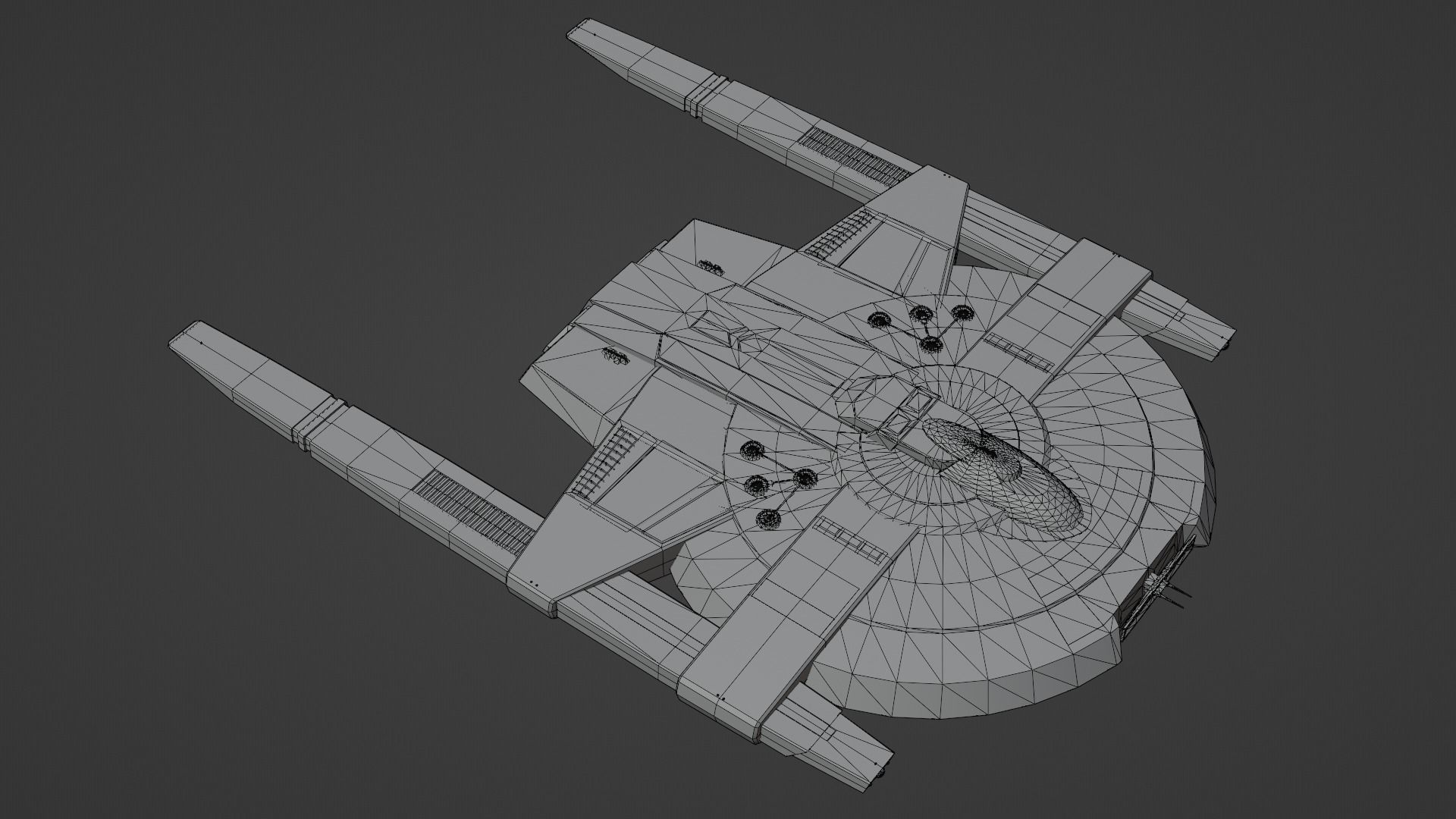 3D model Star Trek Engle-Class Starship VR / AR / low-poly | CGTrader