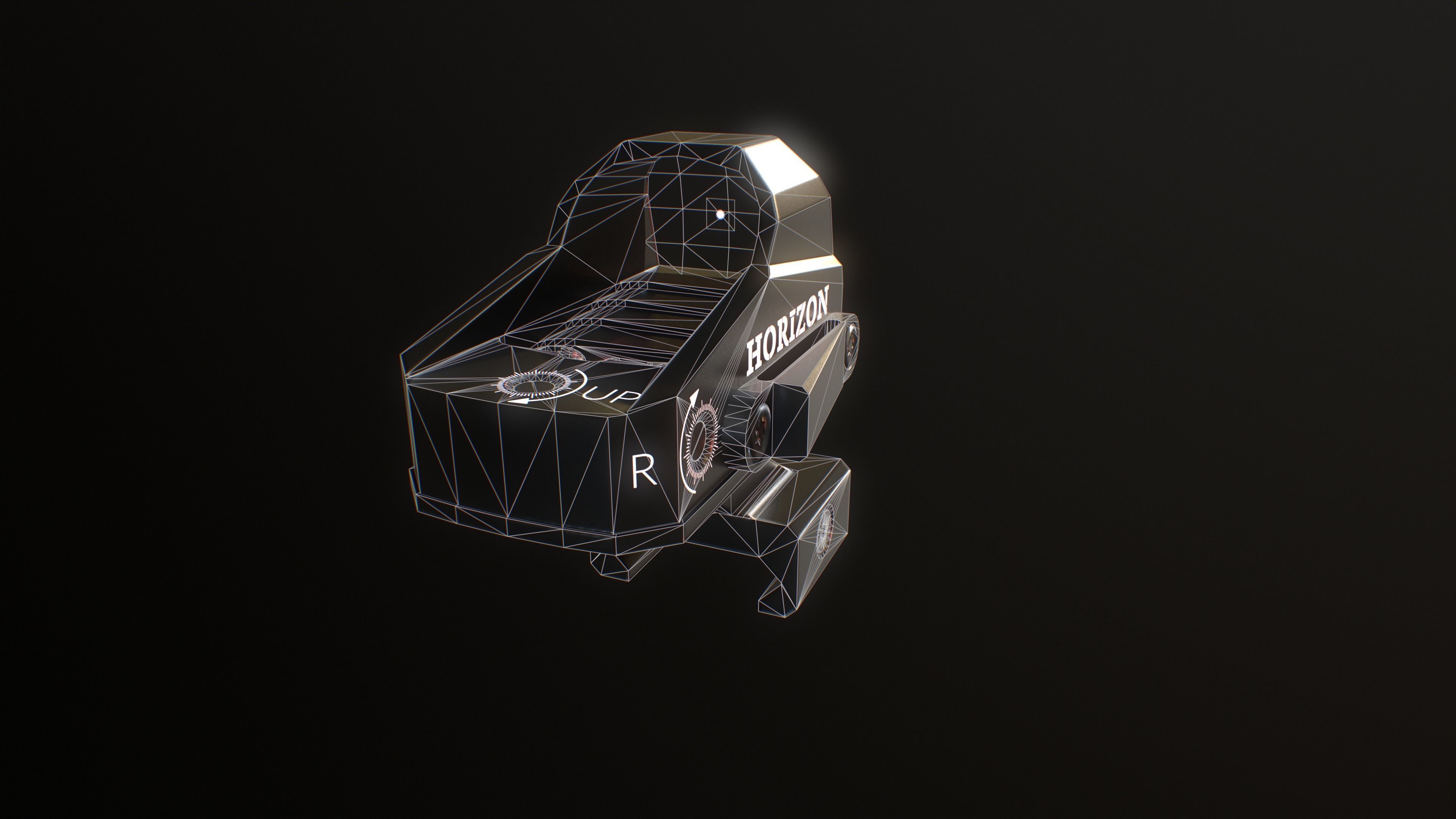 3D model Micro Reflex Sight VR / AR / low-poly | CGTrader