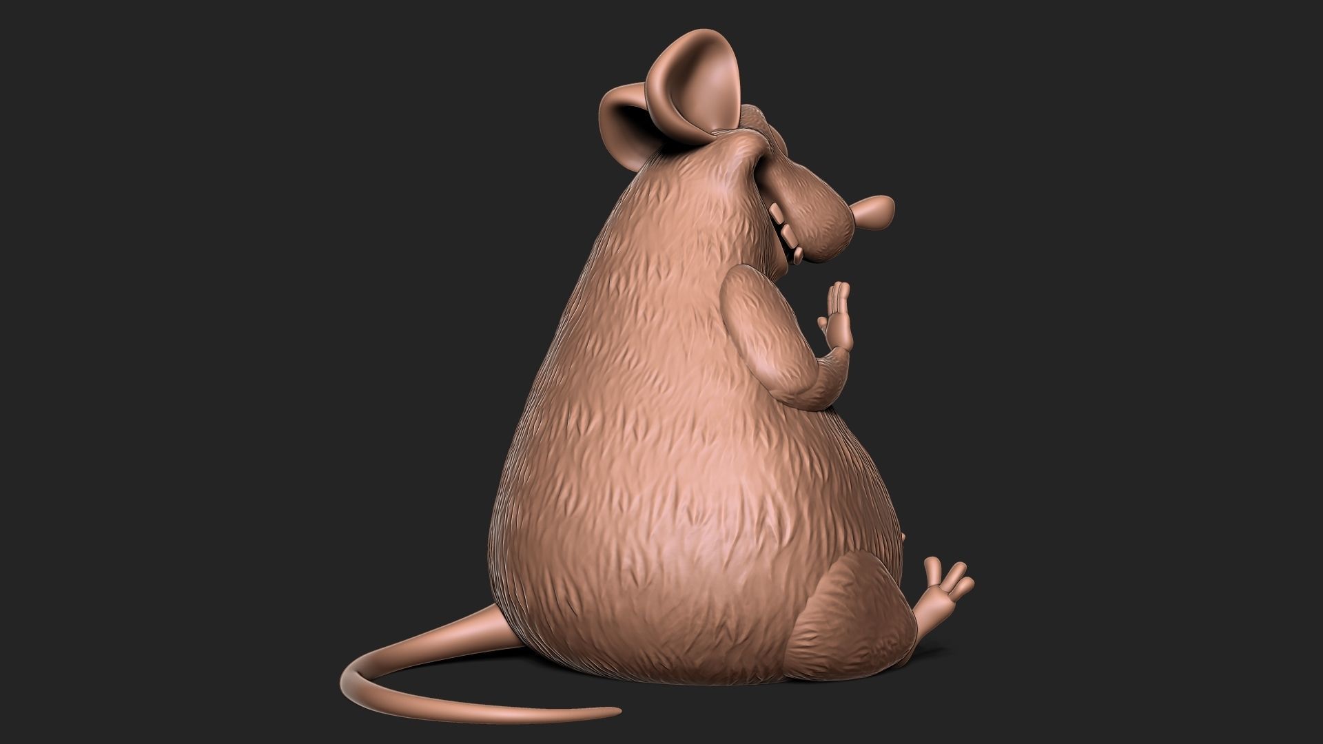 ratatouille rat 3D model 3D printable | CGTrader
