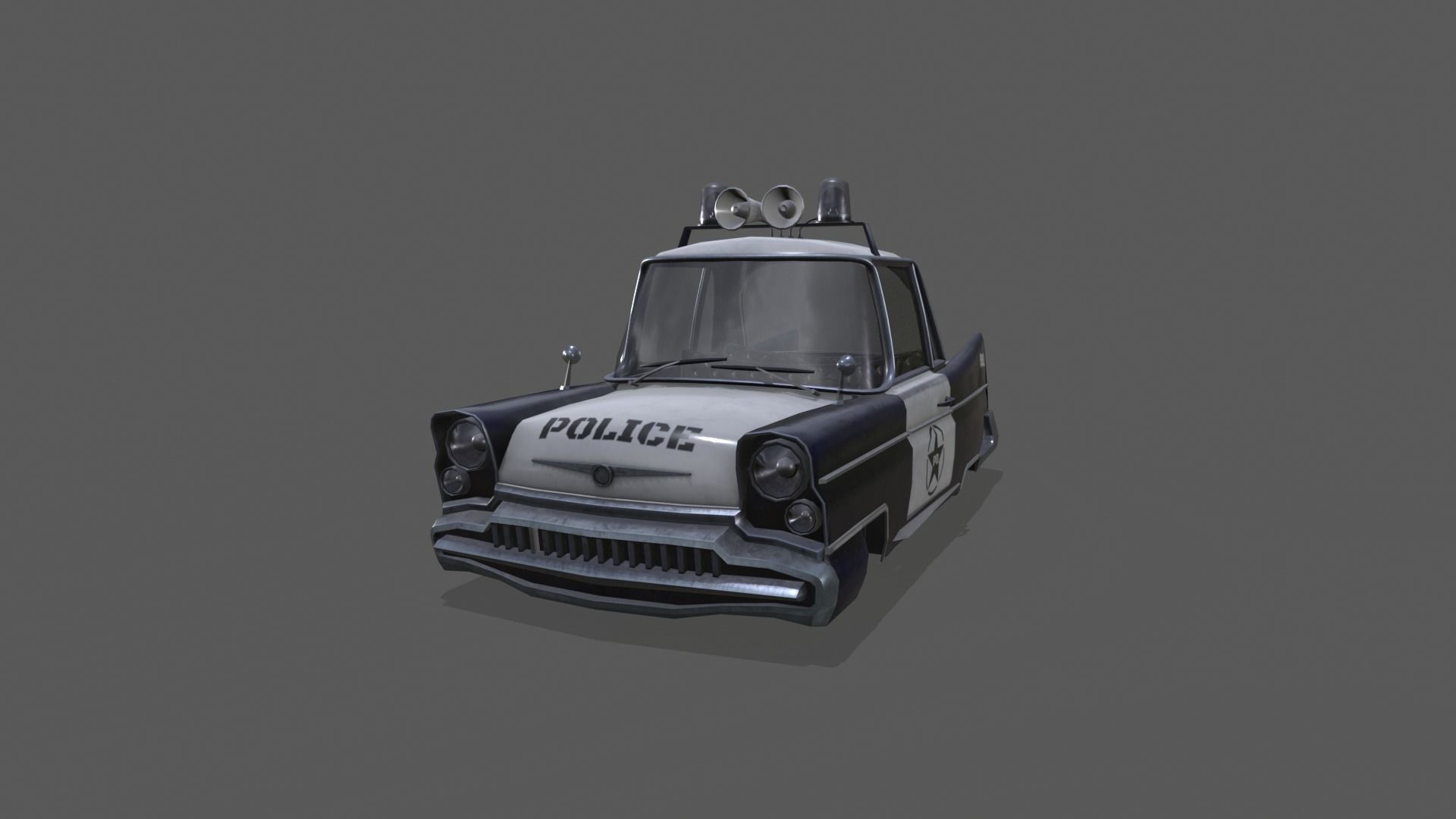 3D model Low Poly Stylized Police Car VR / AR / low-poly | CGTrader