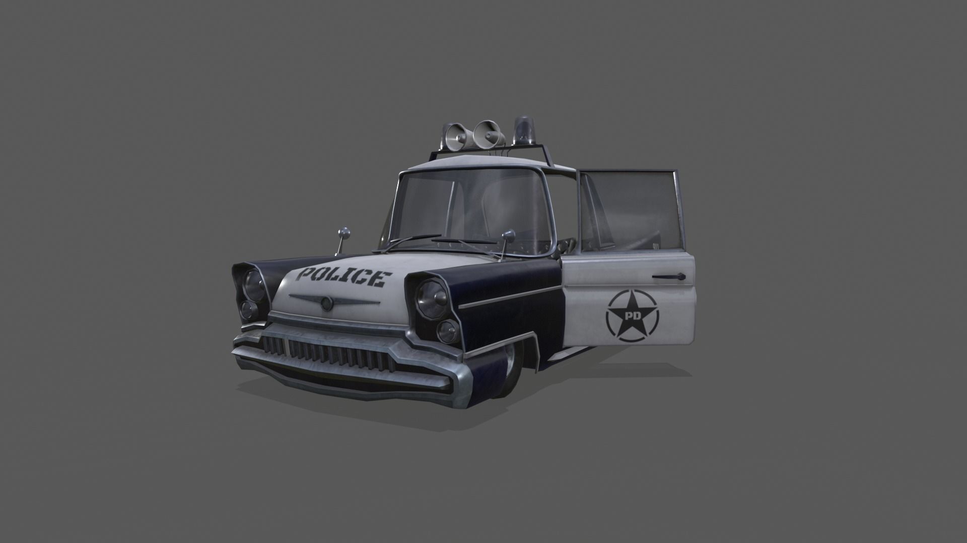 3D model Low Poly Stylized Police Car VR / AR / low-poly | CGTrader