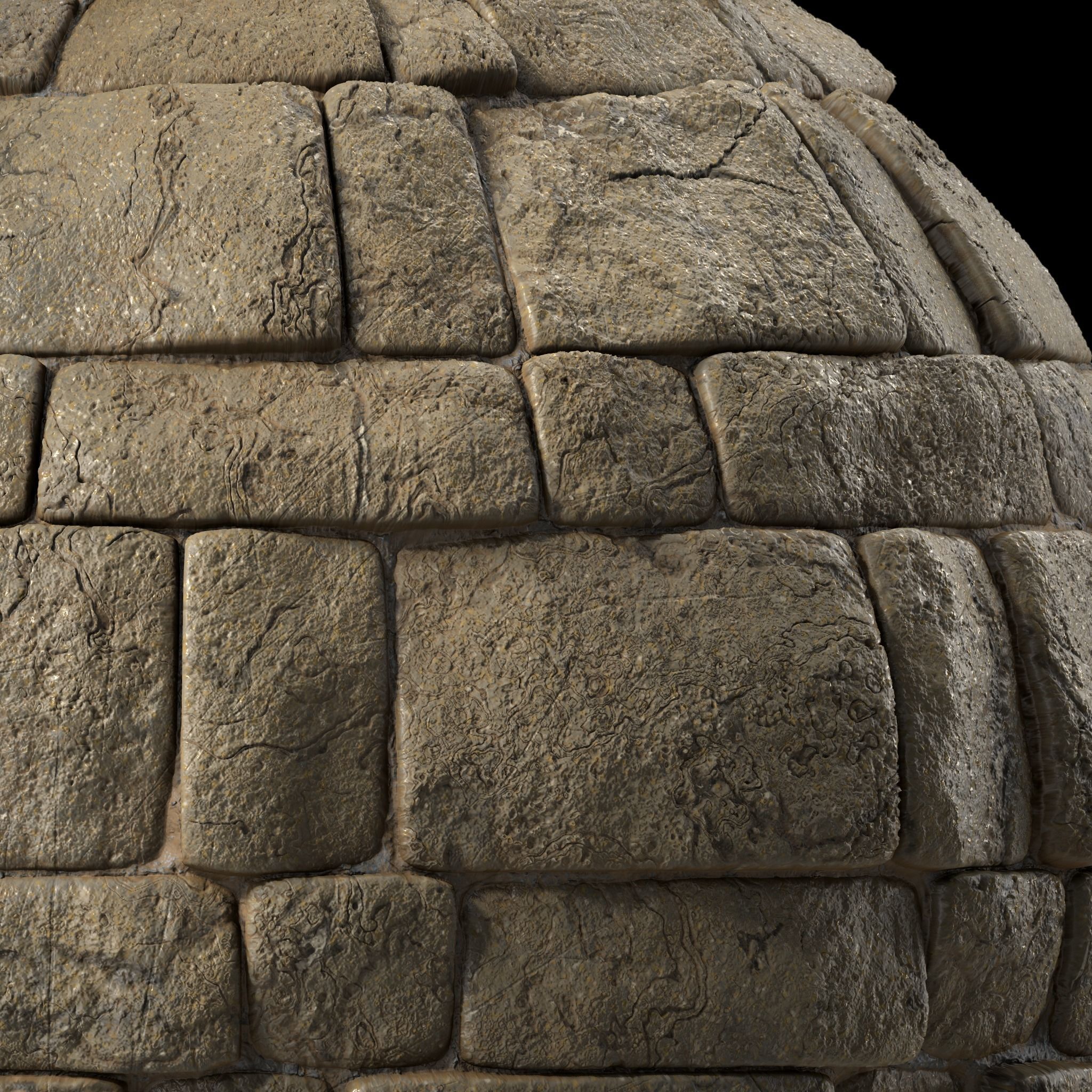 Texture Stone Wall Materials 42- Stone walls Sbsar Pbr 4k Seamless VR ...