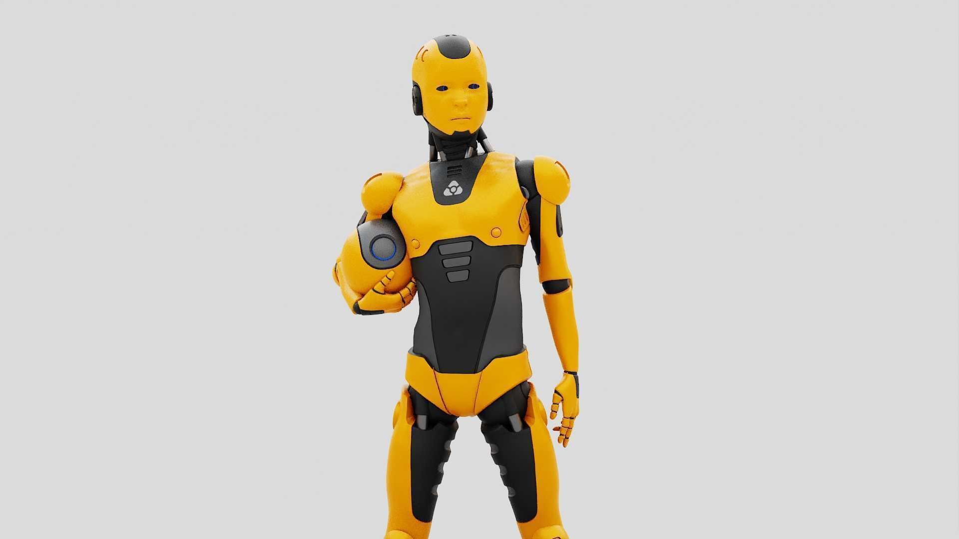 CHILD BOT RIGGED 3D model rigged | CGTrader
