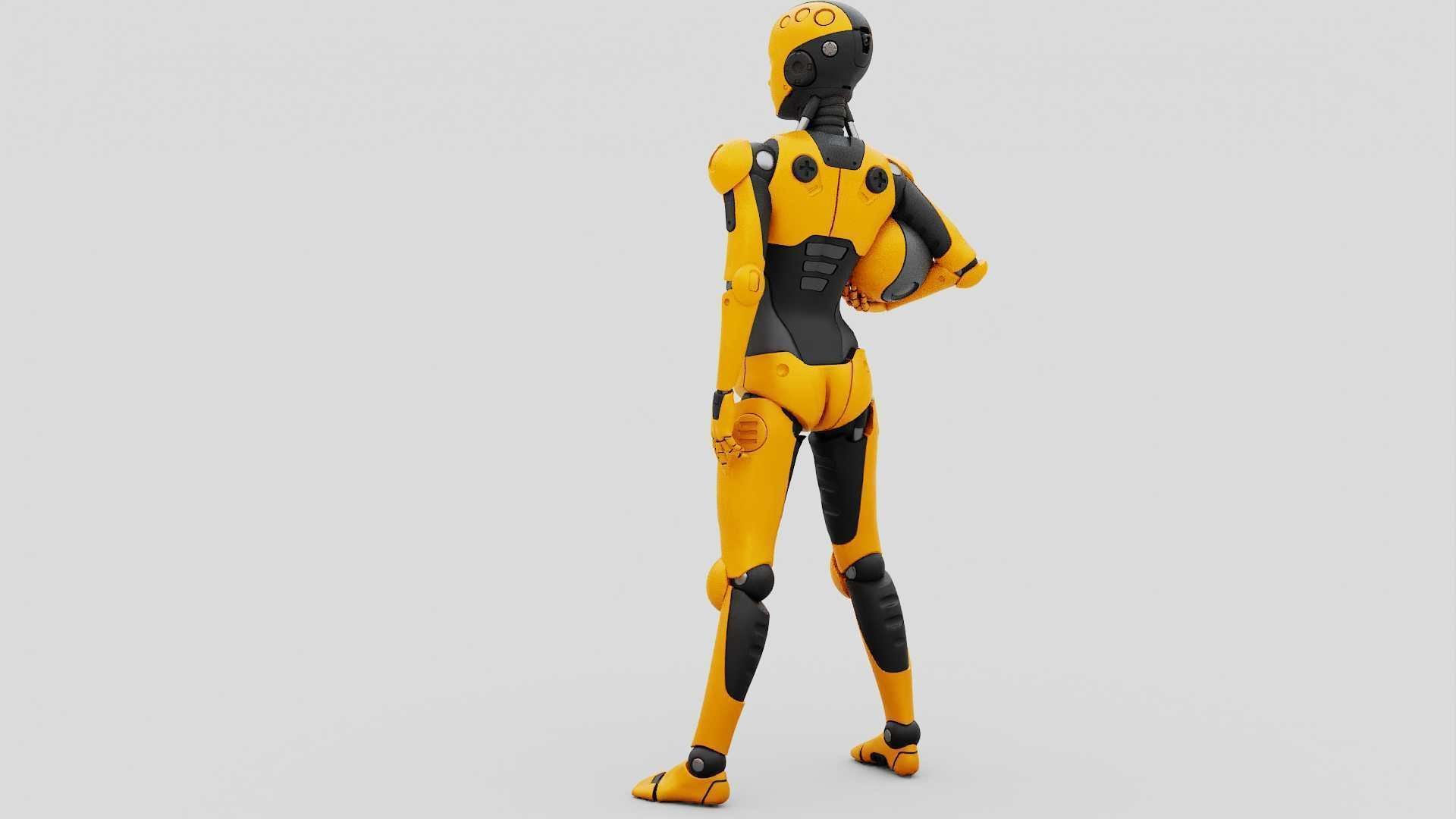 CHILD BOT RIGGED 3D model rigged | CGTrader
