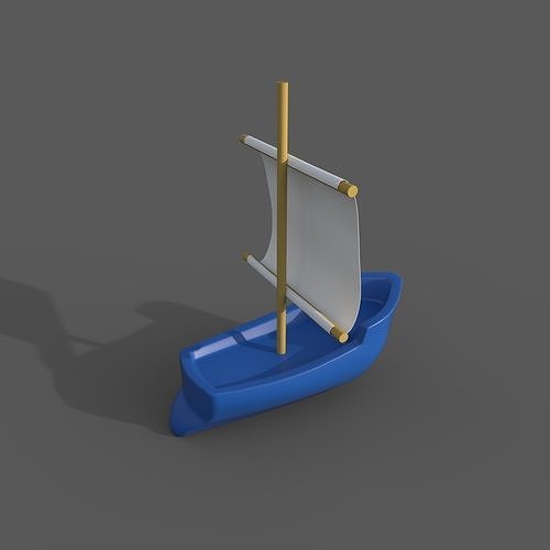 3D model Toy Boat VR / AR / low-poly | CGTrader