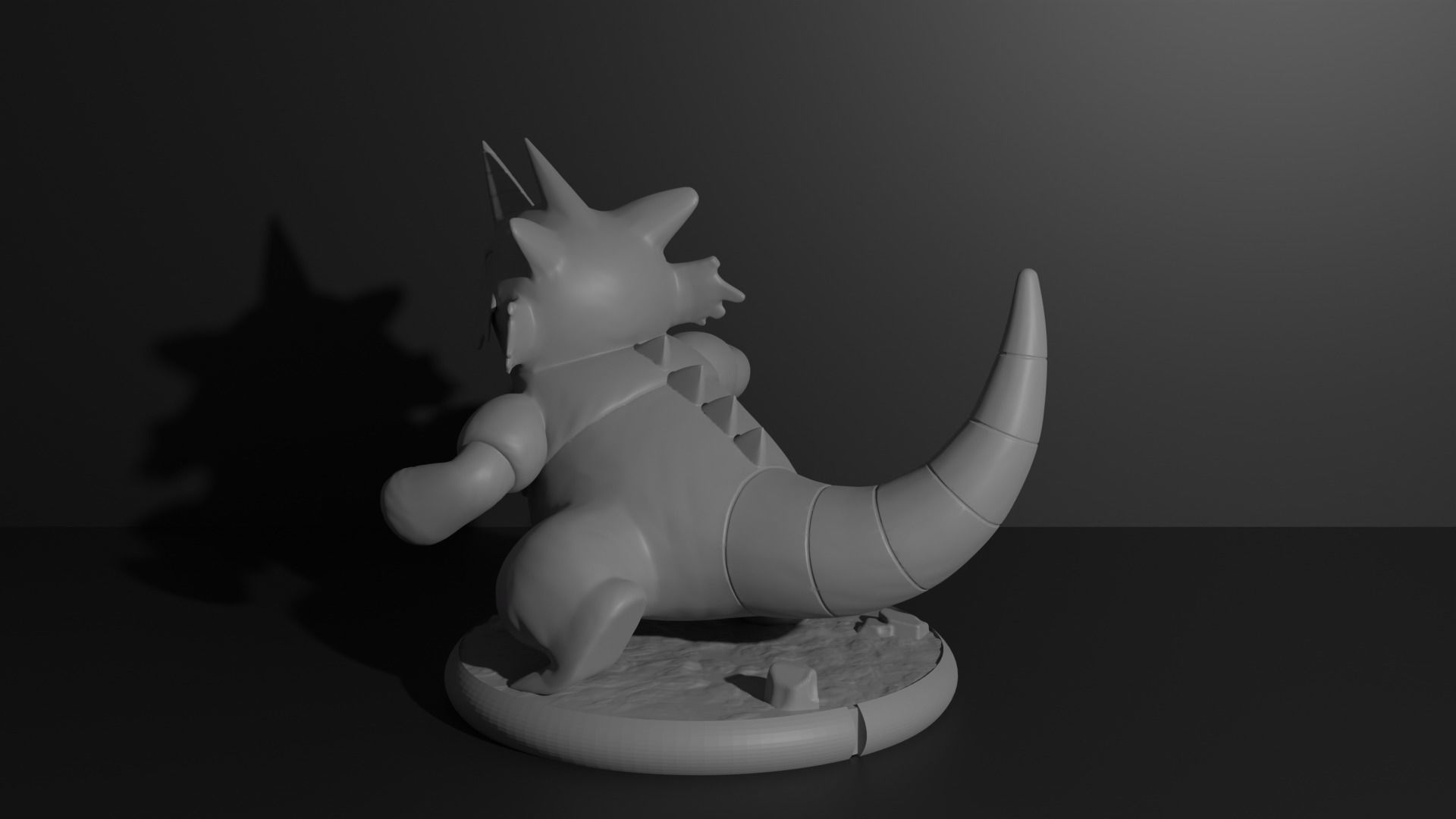 Rhyhorn Rhydon and Rhyperior 3D print model 3D model 3D printable ...