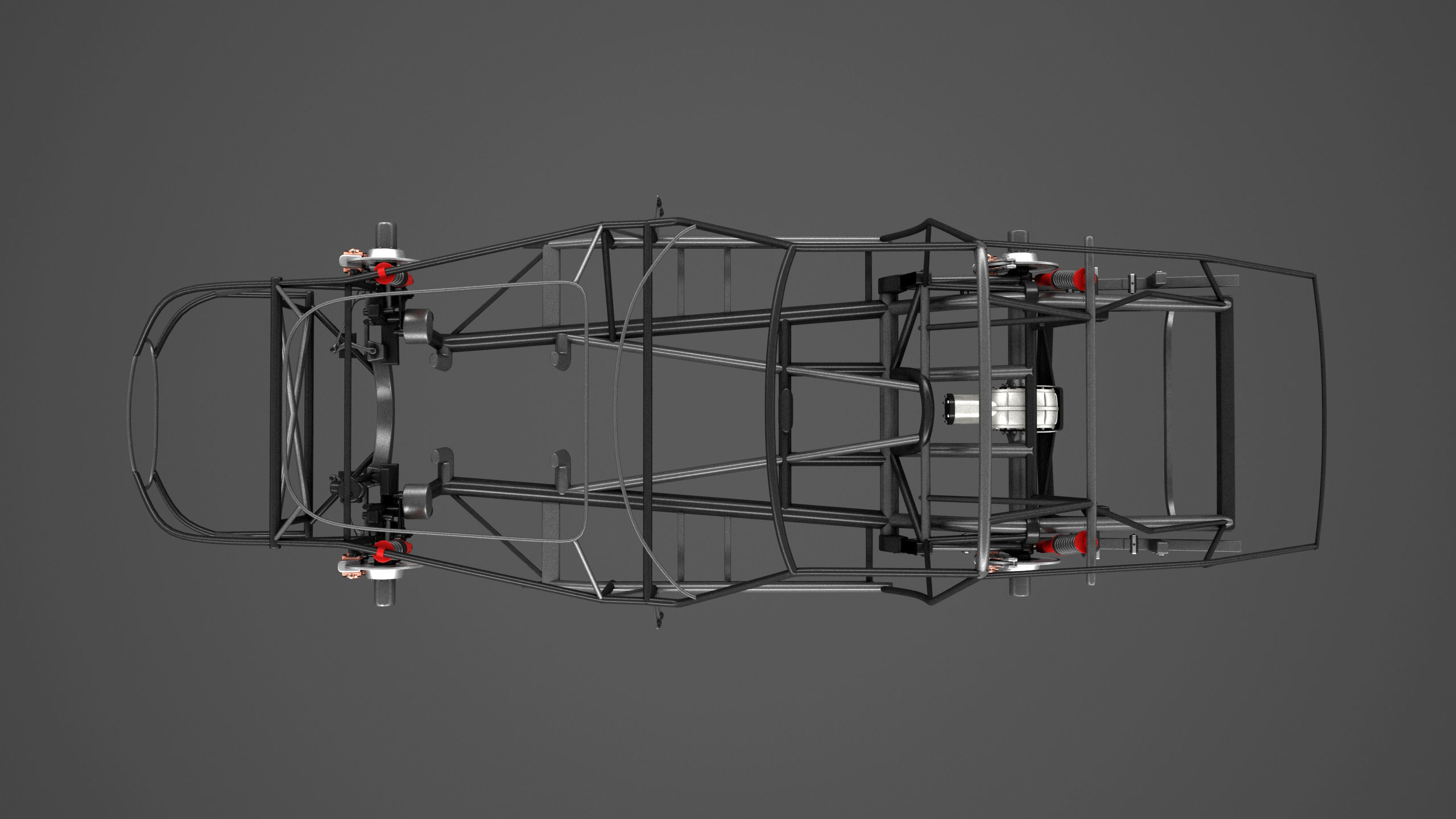 3D model Chassis Frame - Ferrari 250 GTO VR / AR / low-poly | CGTrader