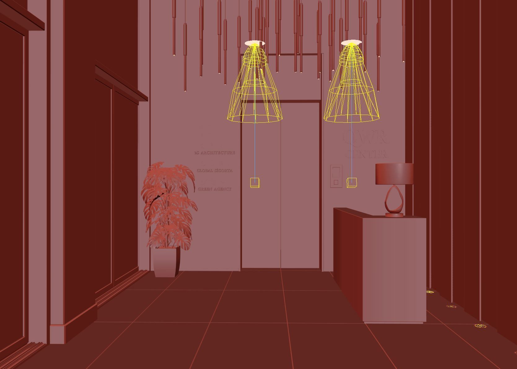 3D model Lobby Full Scene VR / AR / low-poly | CGTrader