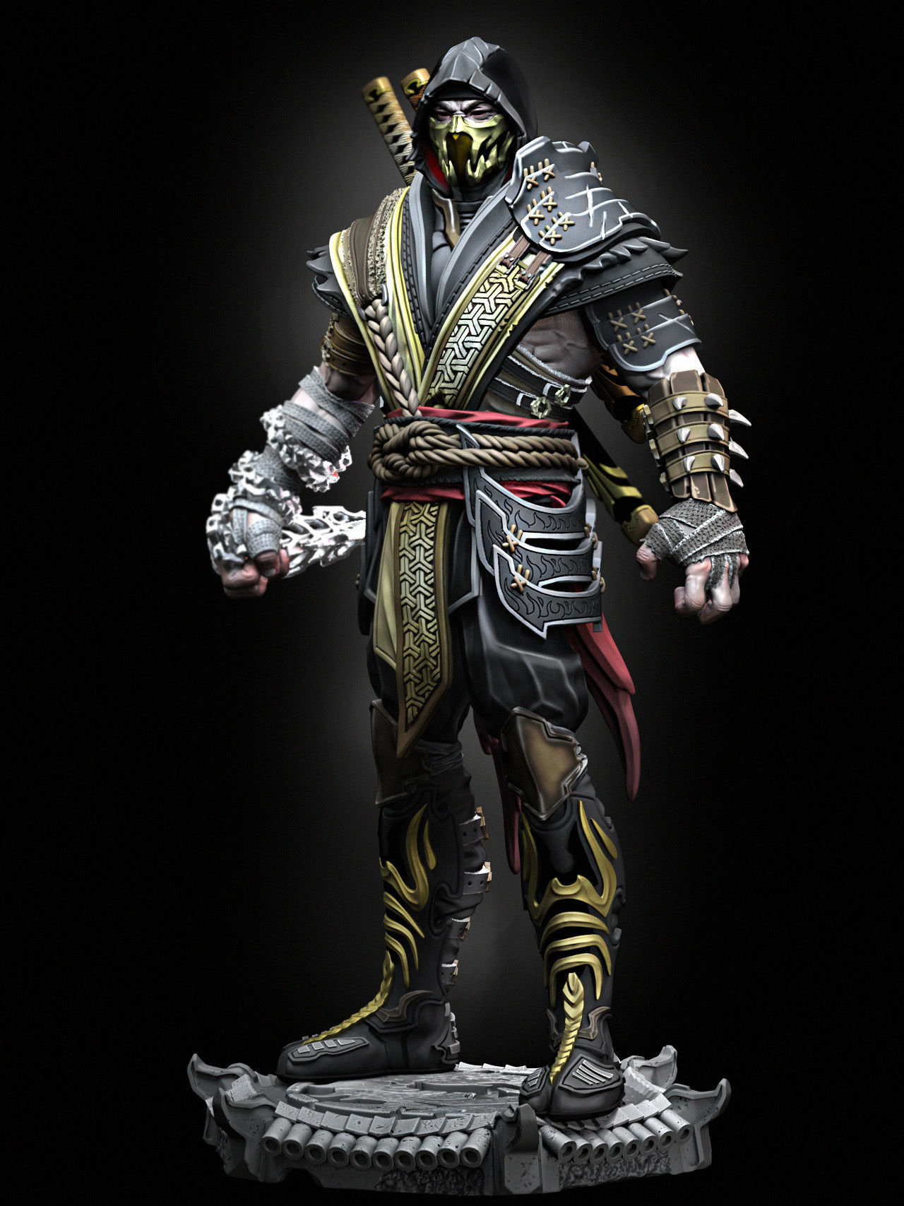 Scorpion Fanart - 100mm 3D model 3D printable | CGTrader