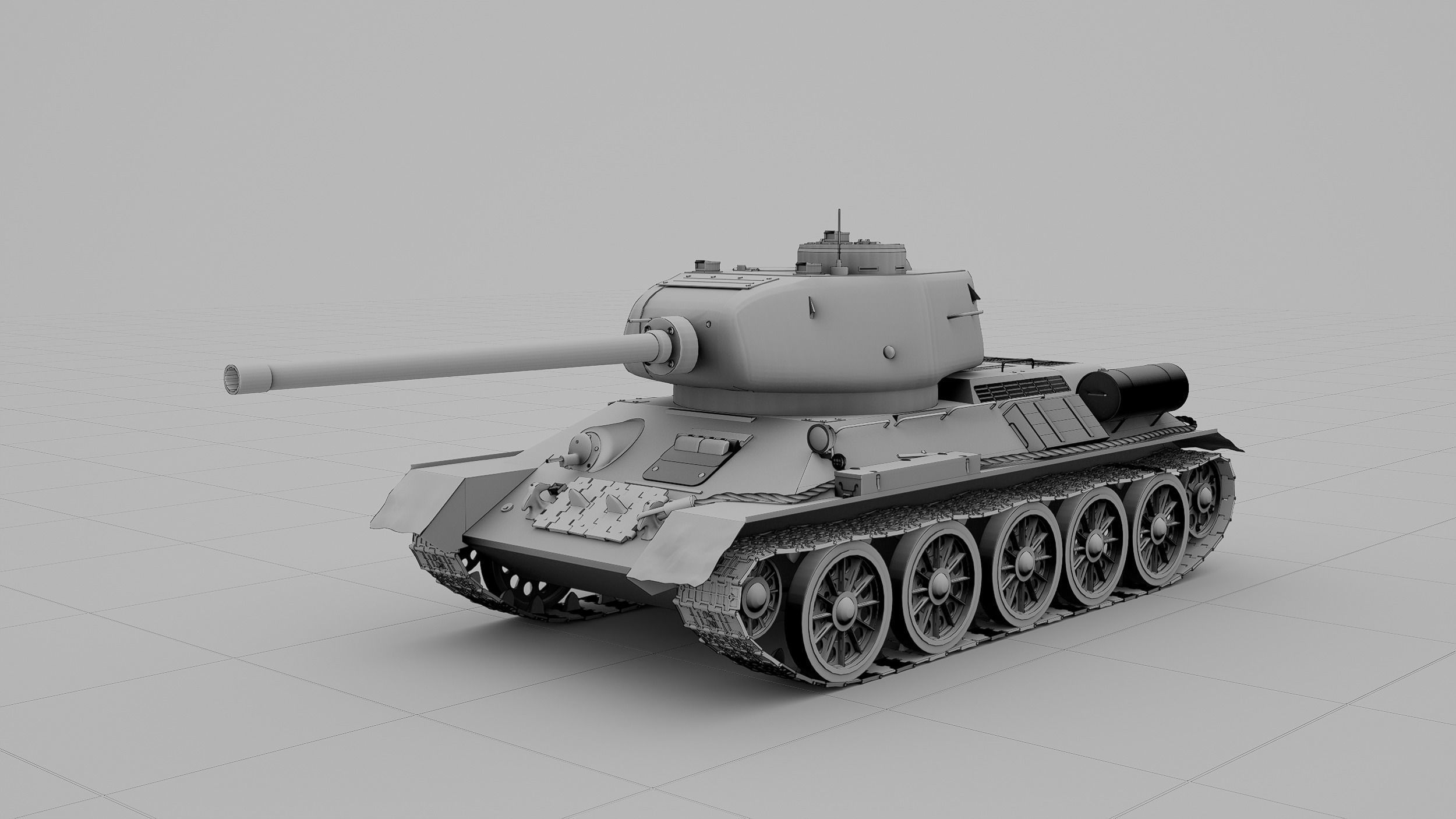 T-34-85 Soviet Medium Tank 3D model | CGTrader