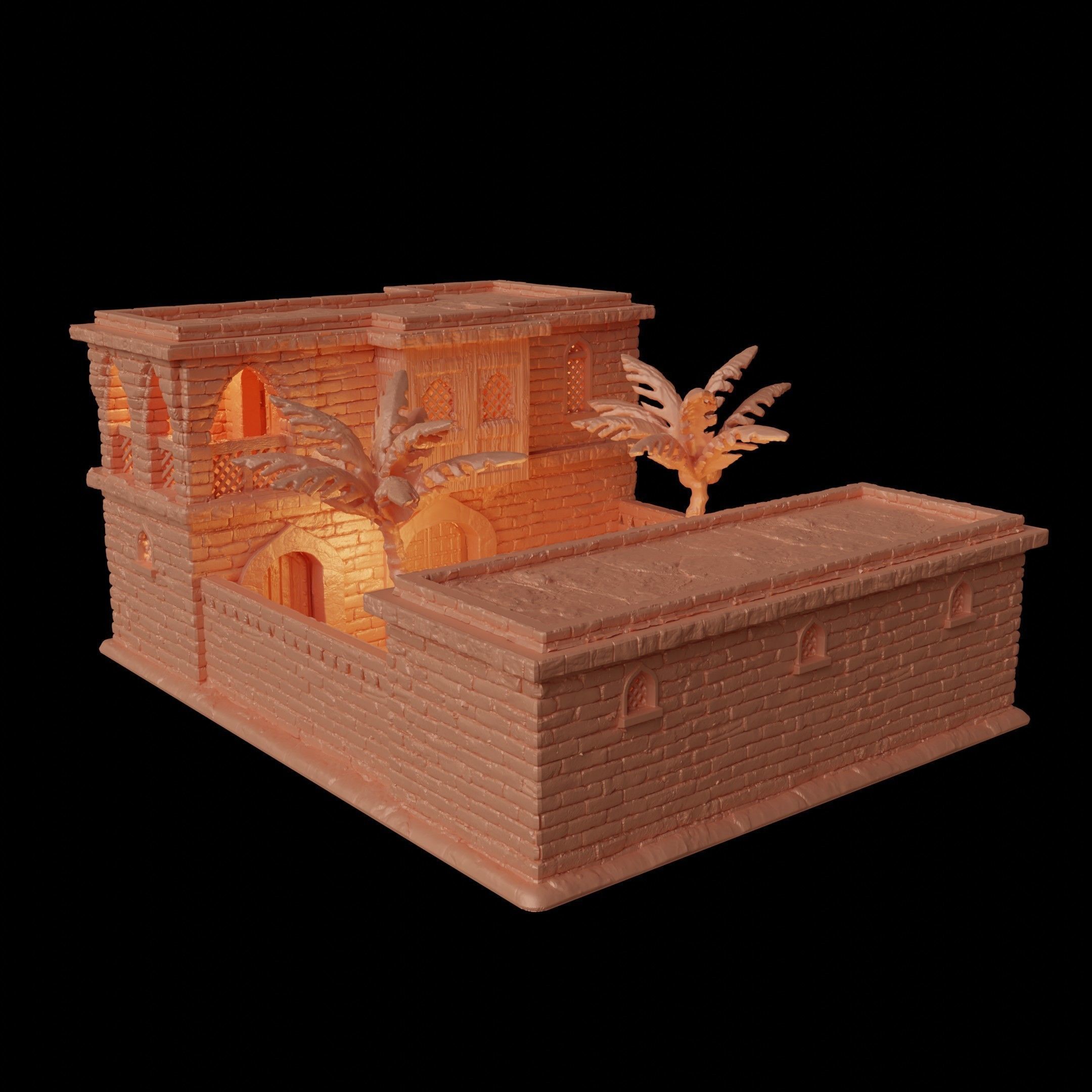 Arabian Manor Tabletop Terrain 28 MM 3D model 3D printable | CGTrader
