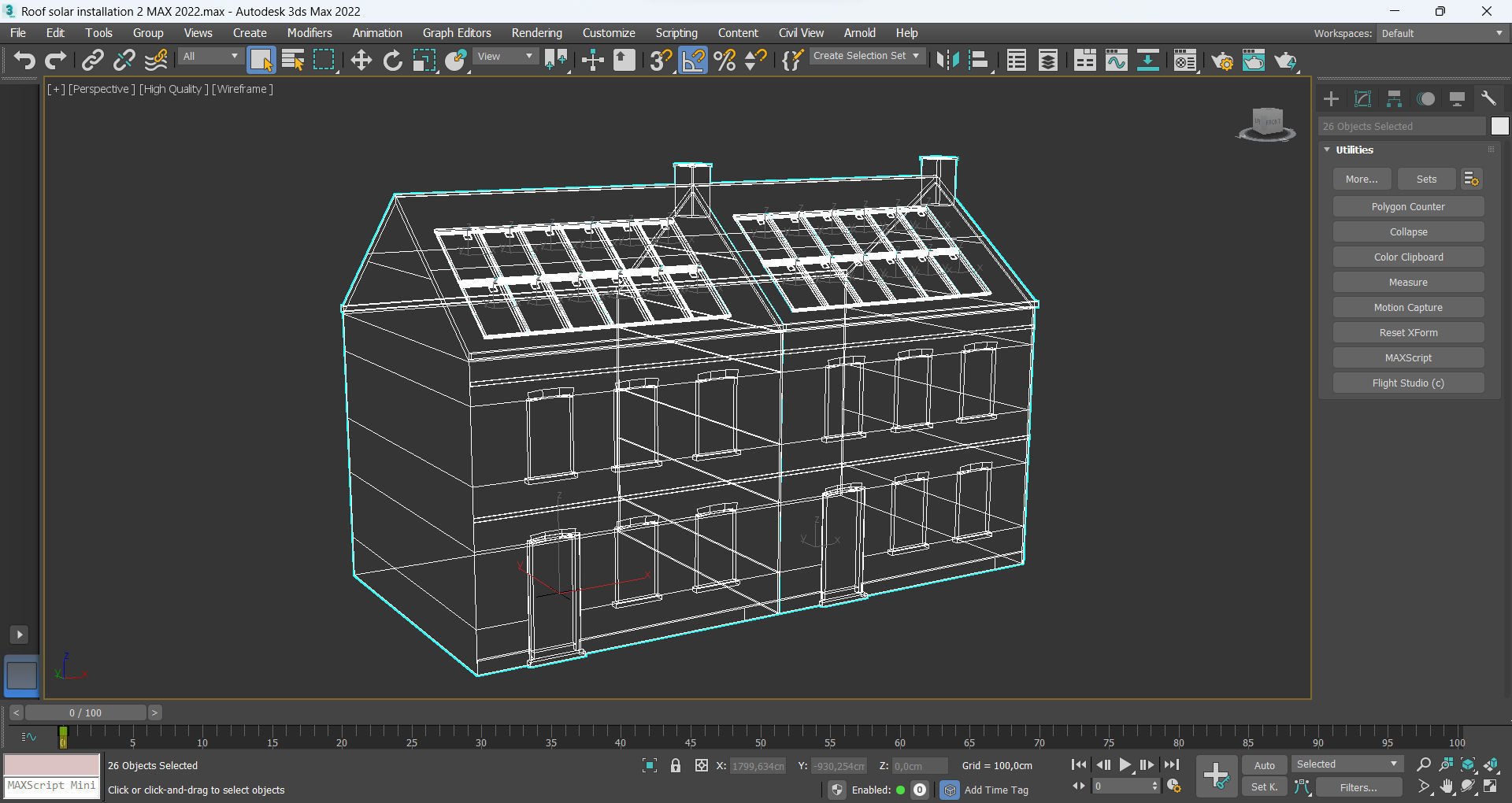 3D model Solar installation building 2 VR / AR / low-poly | CGTrader