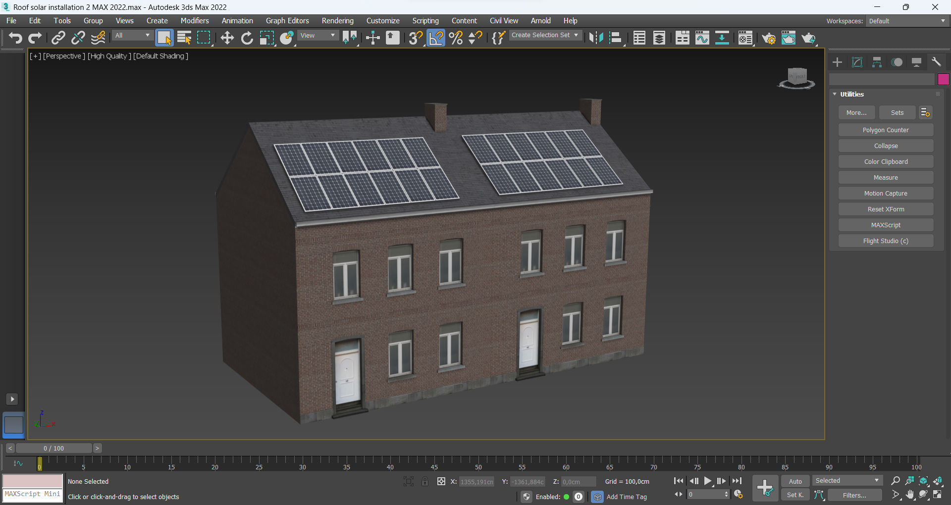 3D model Solar installation building 2 VR / AR / low-poly | CGTrader